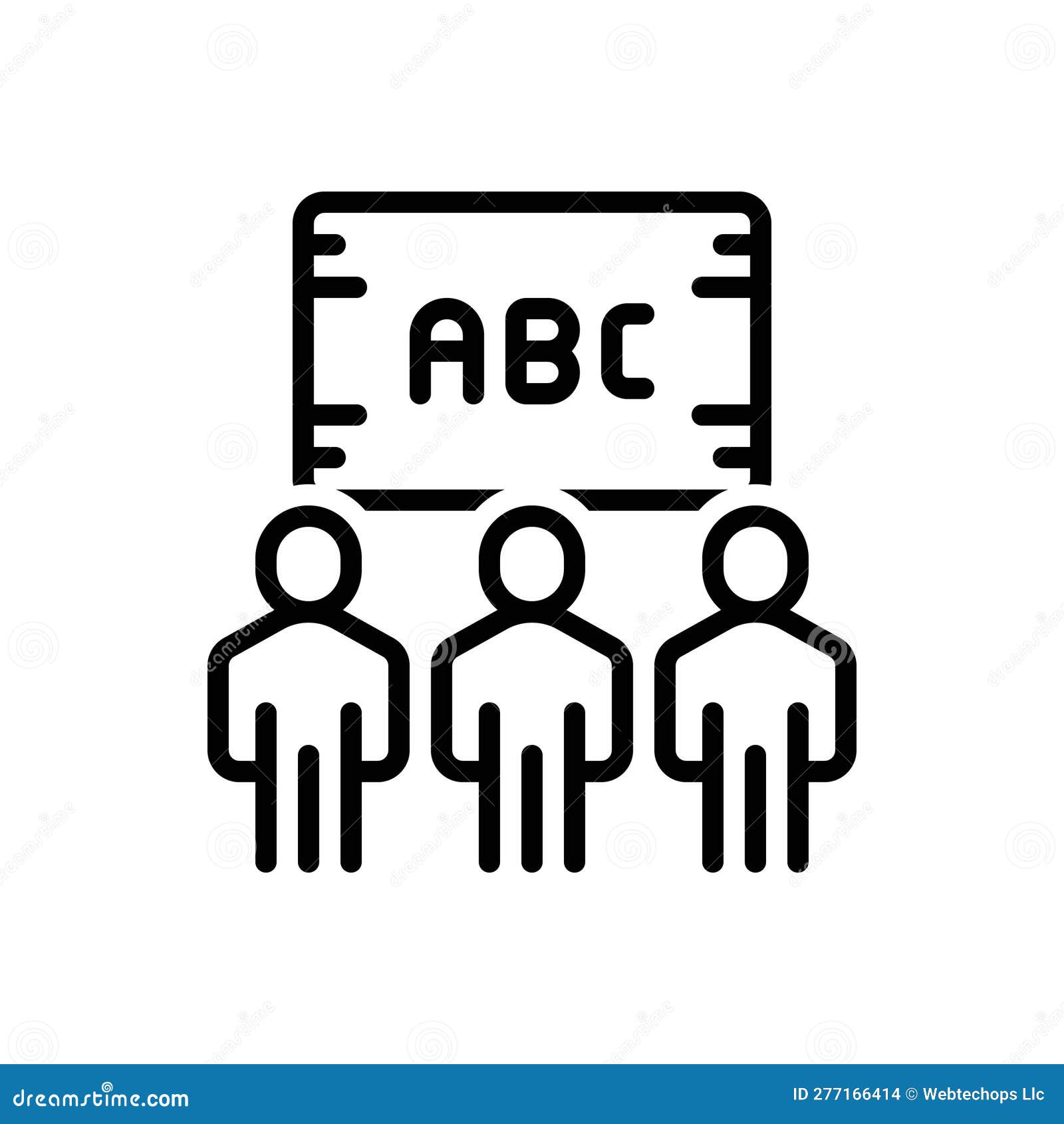 Black Line Icon for Basics, Fundamental and Learning Stock Vector ...