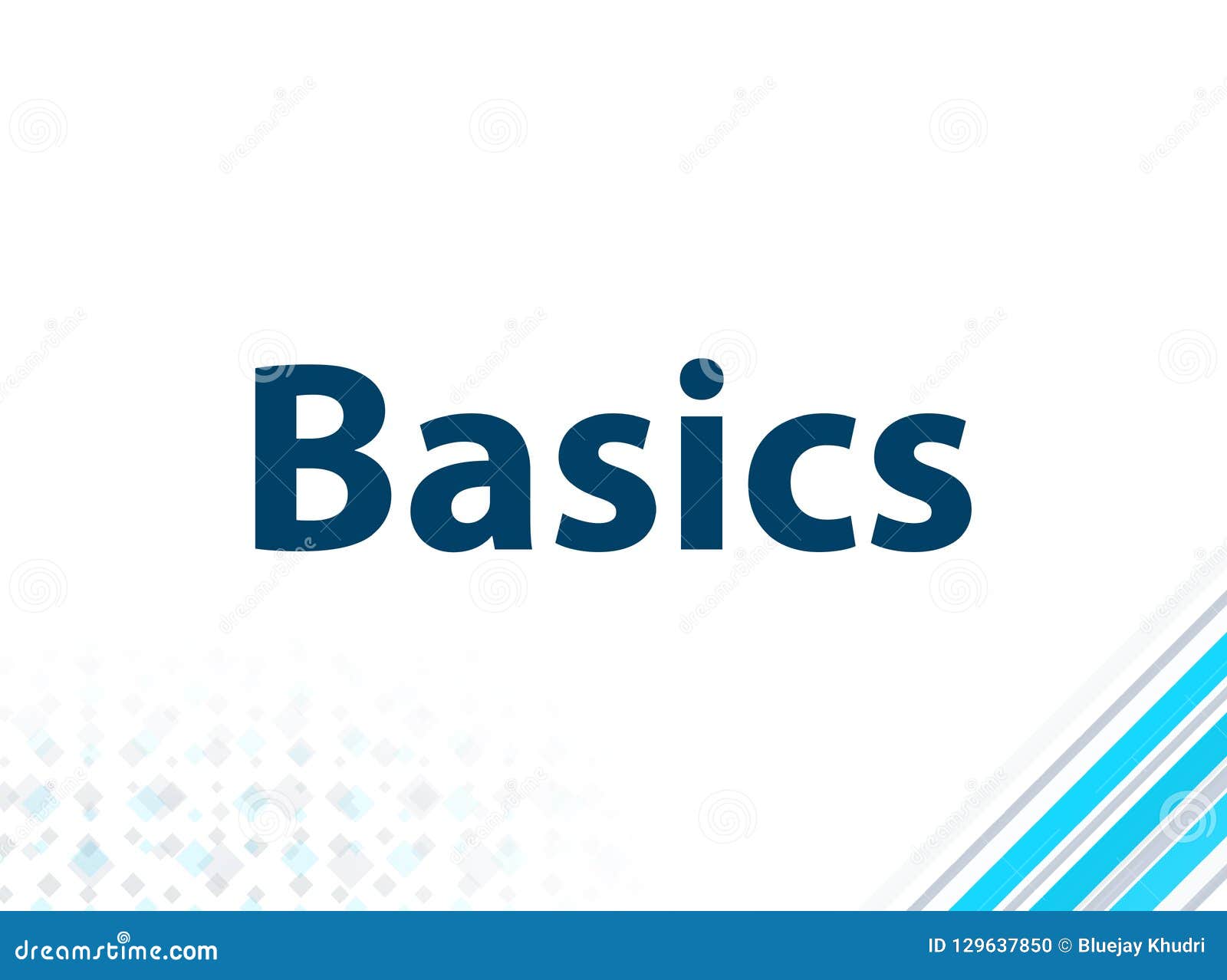 Basics Modern Flat Design Blue Abstract Background Stock Illustration ...