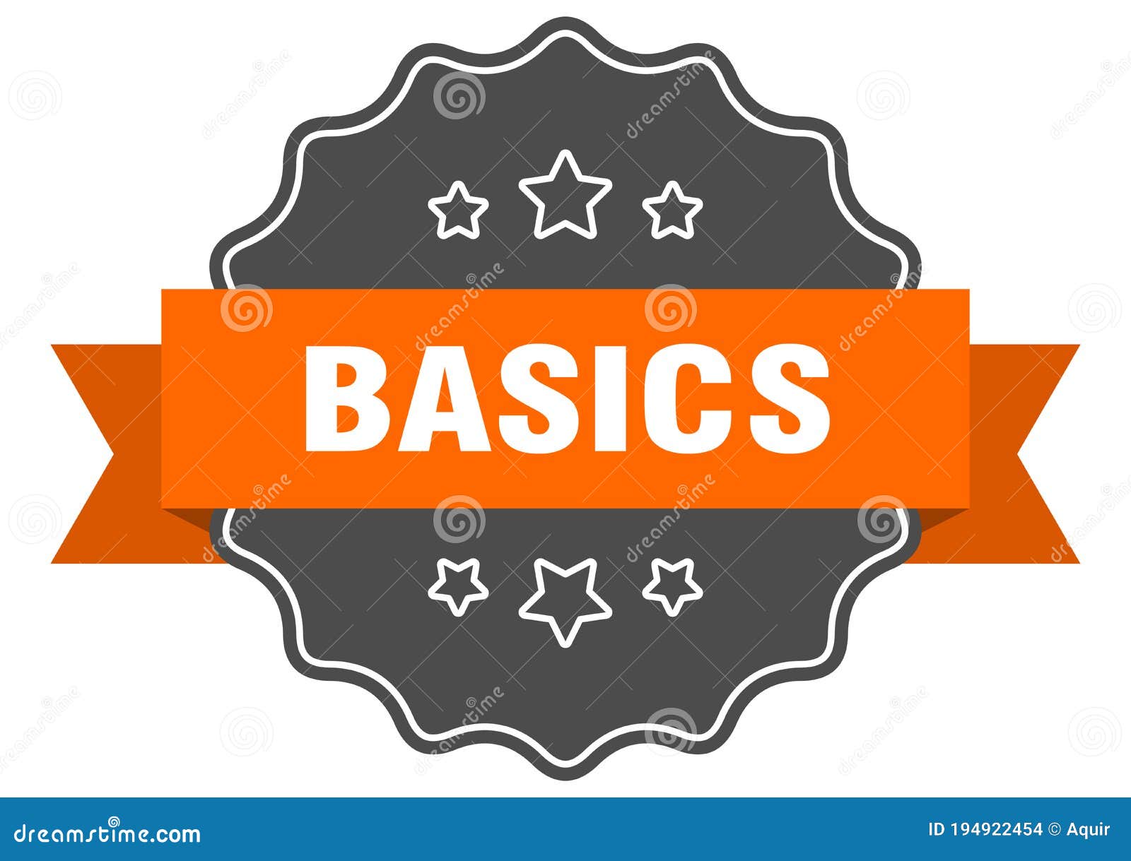 Basics Label. Basics Isolated Seal. Sticker. Sign Stock Vector ...