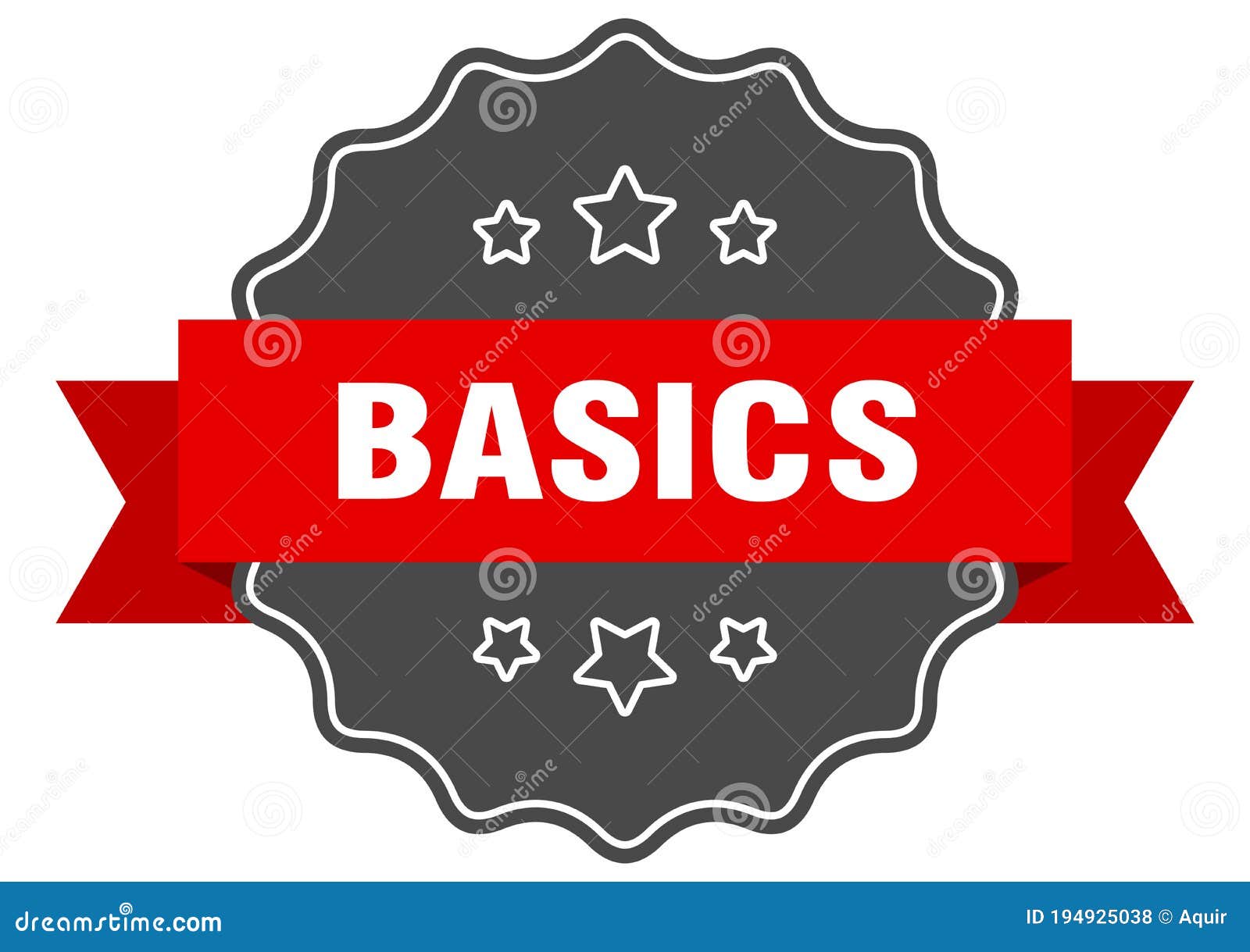 Basics Label. Basics Isolated Seal. Sticker. Sign Stock Vector ...