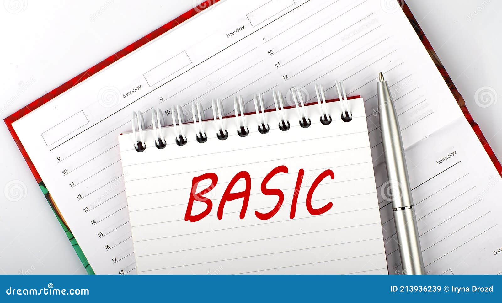 BASICS Text on Notebook on the Diary,business Stock Image - Image of ...