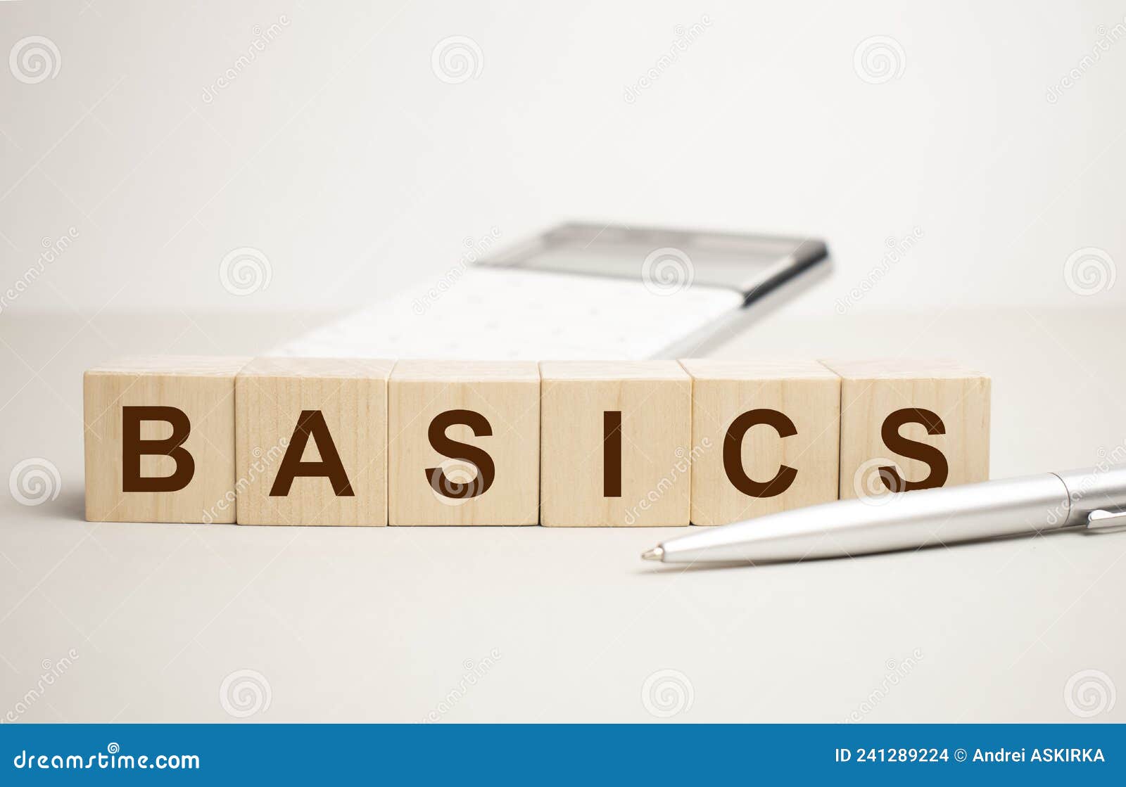 BASICS Word Made with Building Blocks. Concept Stock Photo - Image of ...