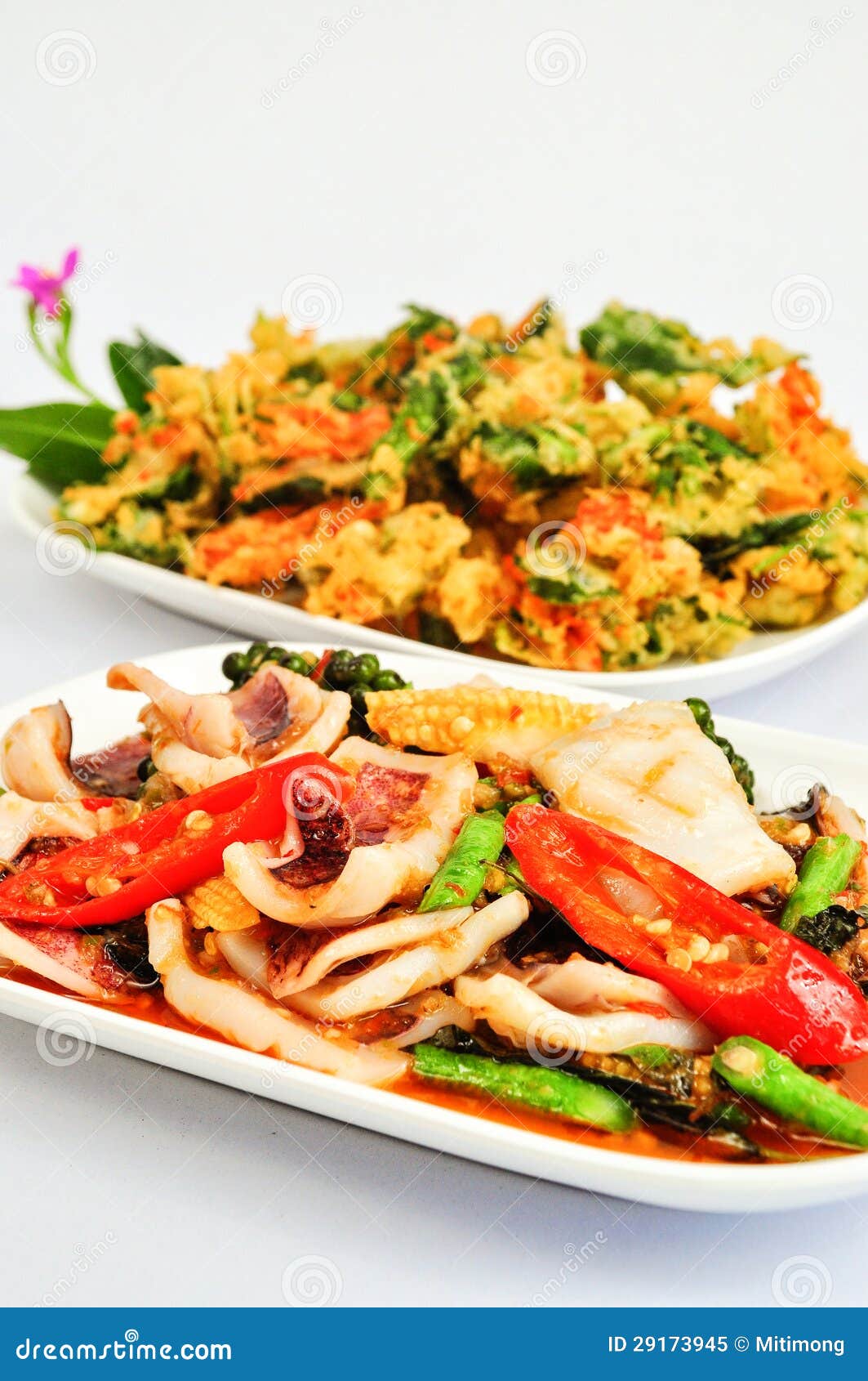 Basil fried squid stock image. Image of slice, color - 29173945
