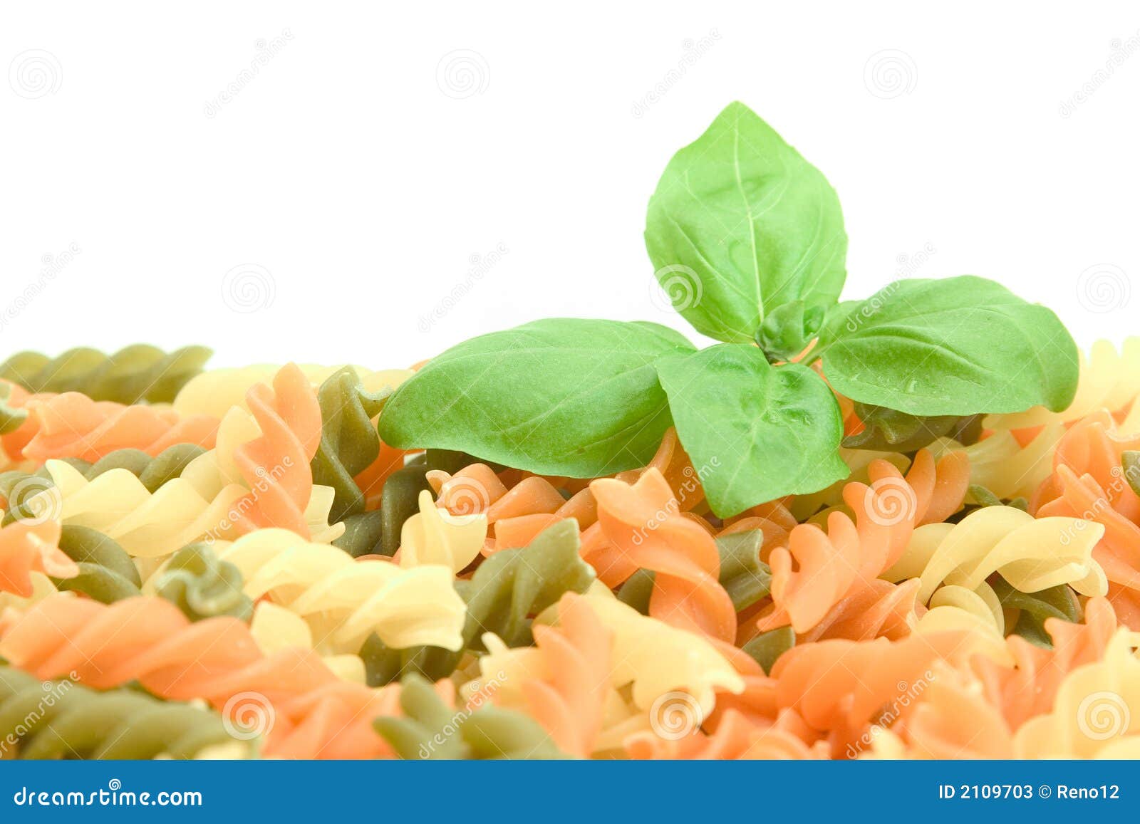 Basil and pasta stock image. Image of hunger, seasoning - 2109703