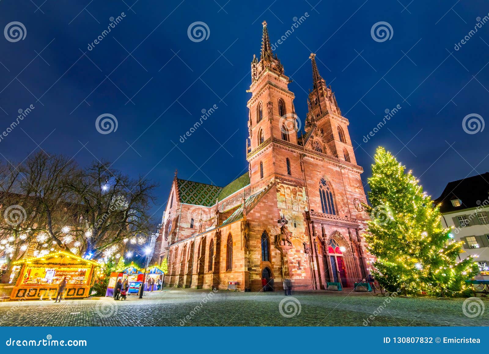 Basilea, Svizzera - Mercato Di Natale Fotografia Stock - Immagine di ...