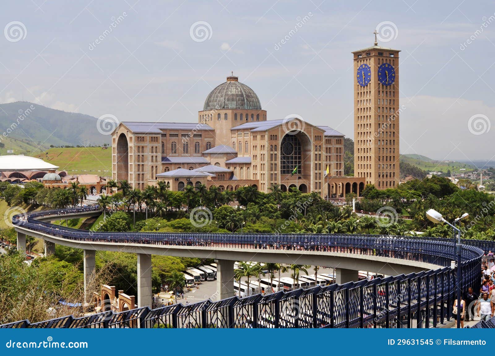 Basilica of Aparecida editorial image. Image of dome - 29631545