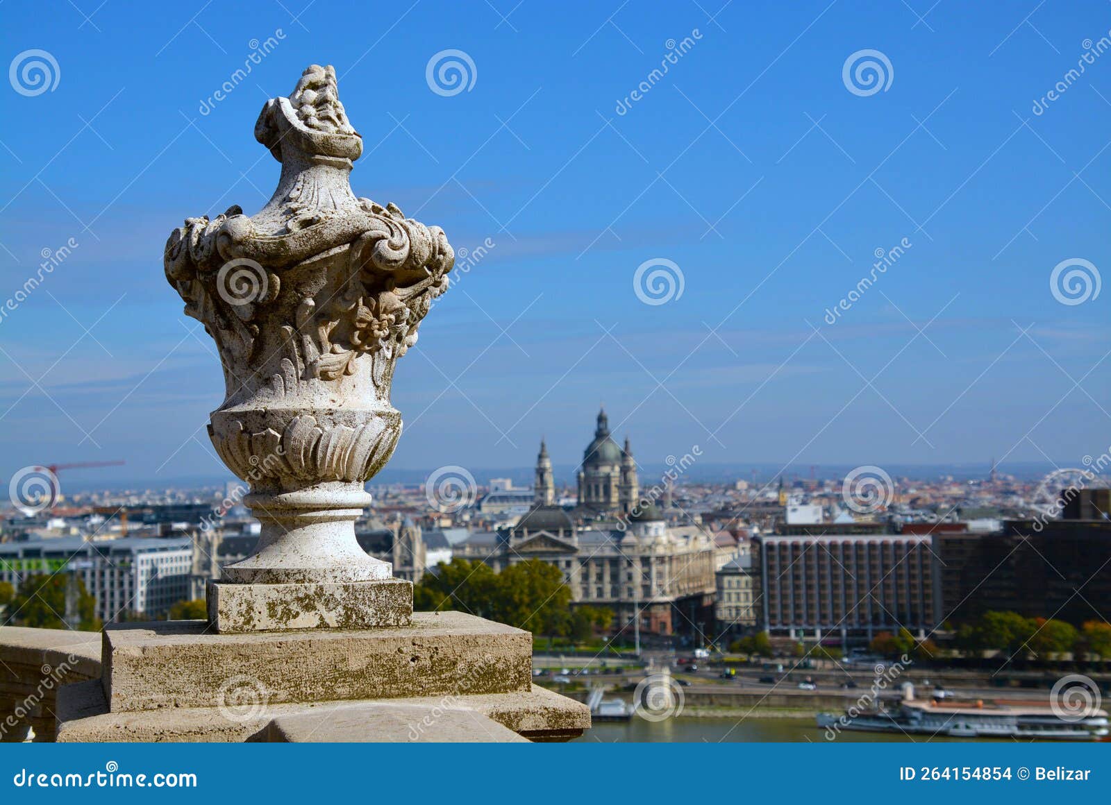 Basilica of Budapest from the Buda Side Stock Photo - Image of europe ...