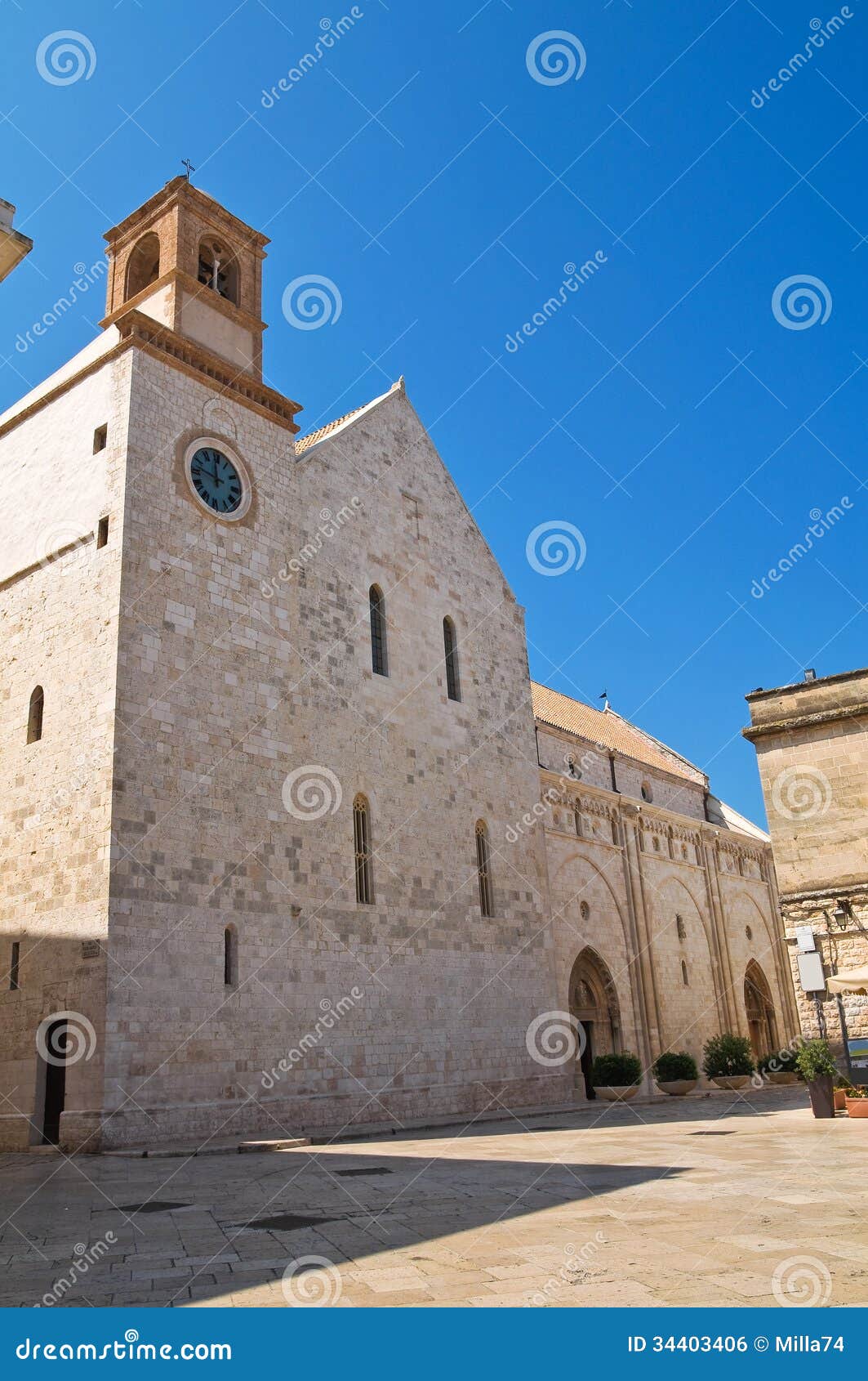Basilica Cathedral of Conversano. Puglia. Italy Stock Photo - Image of ...