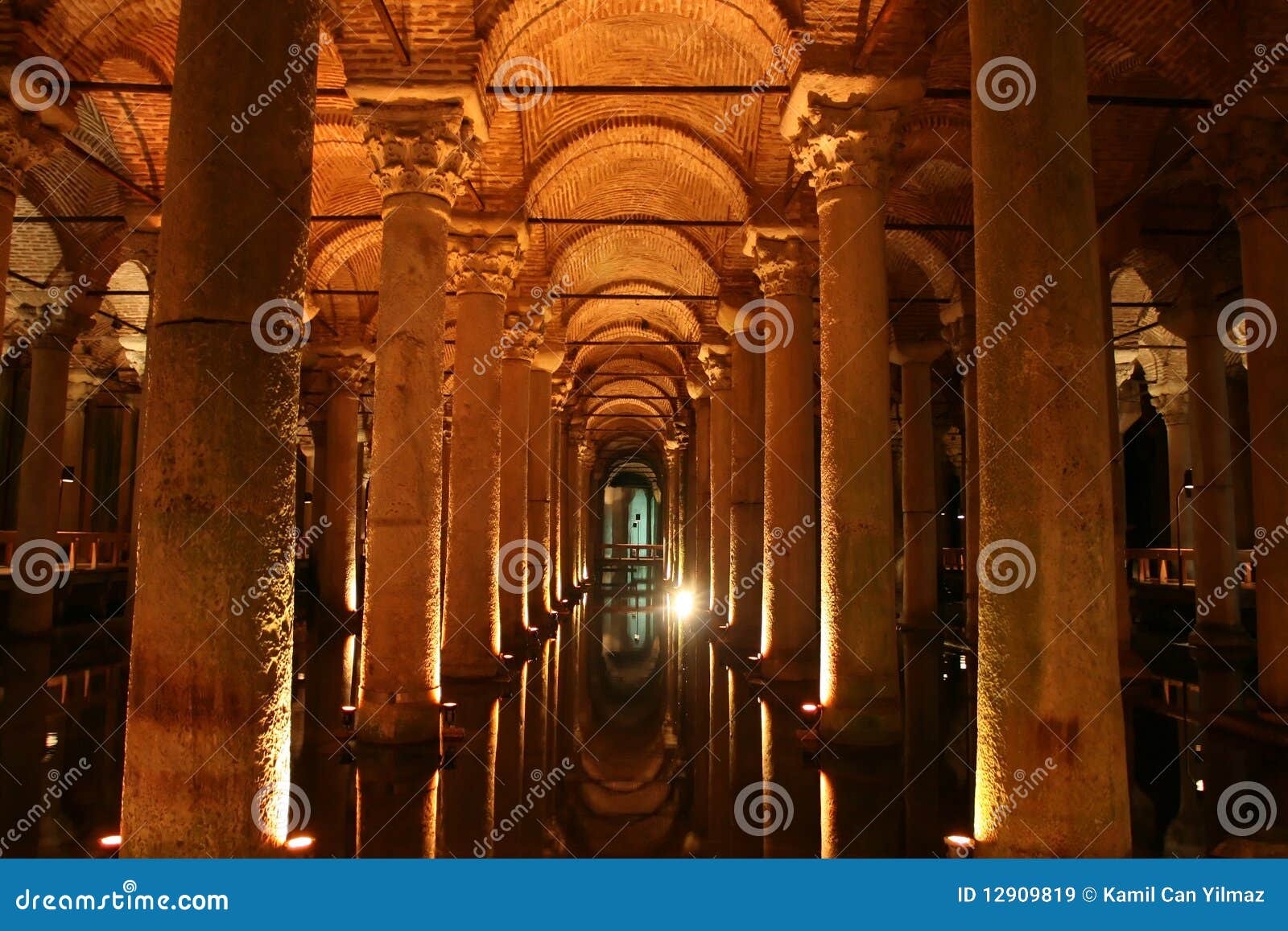 The Basilica Cistern stock image. Image of sunken, sarnic - 12909819