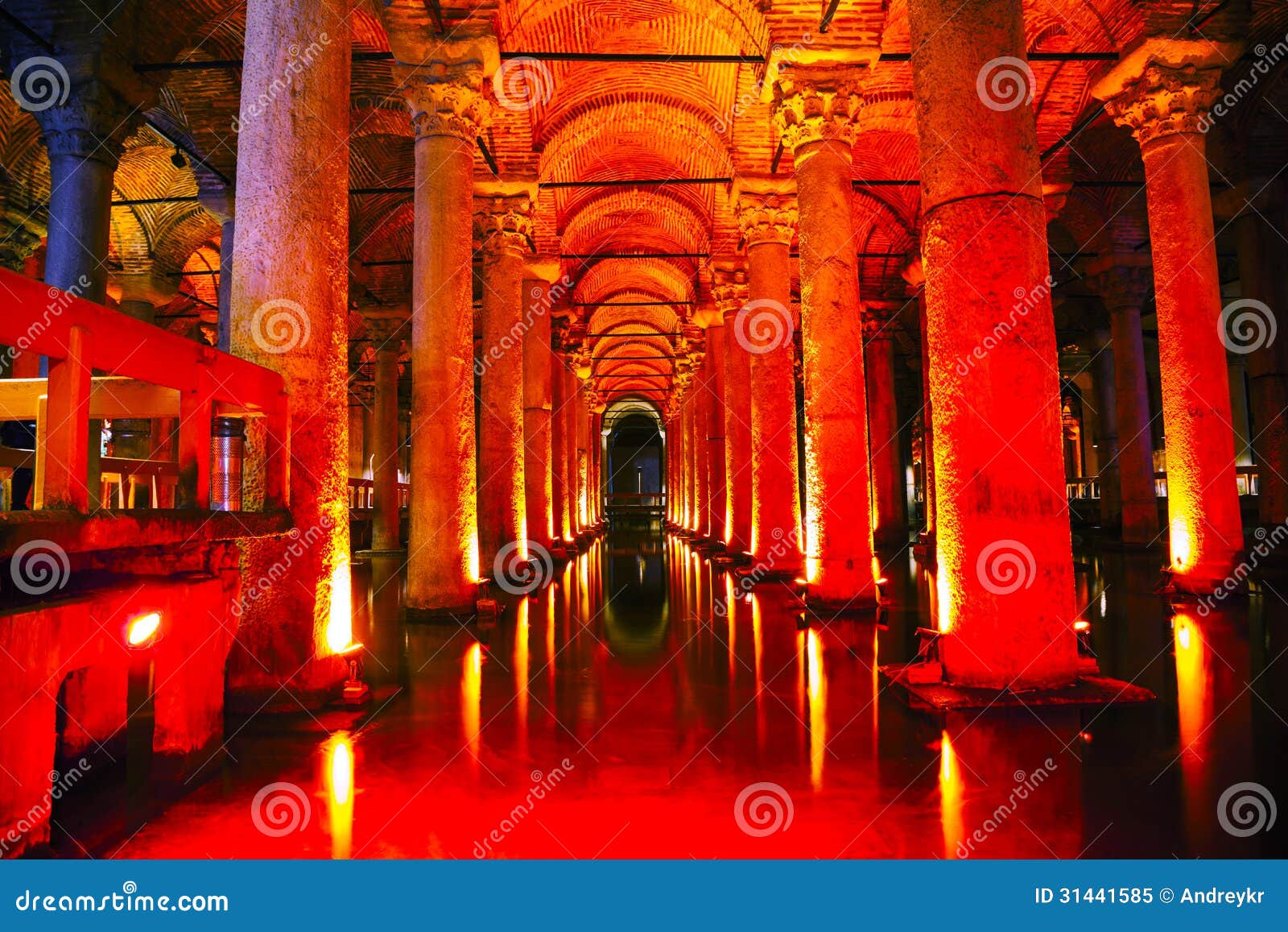 Basilica Cistern,an Underground Water Reservoir In Istanbul Editorial ...
