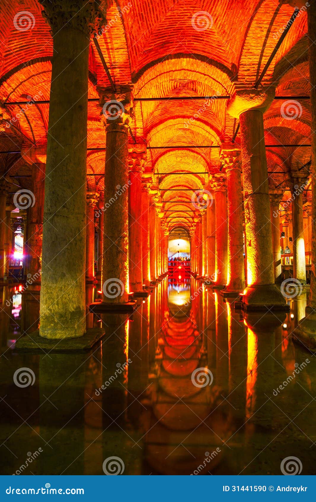 Basilica Cistern,an Underground Water Reservoir In Istanbul Editorial ...