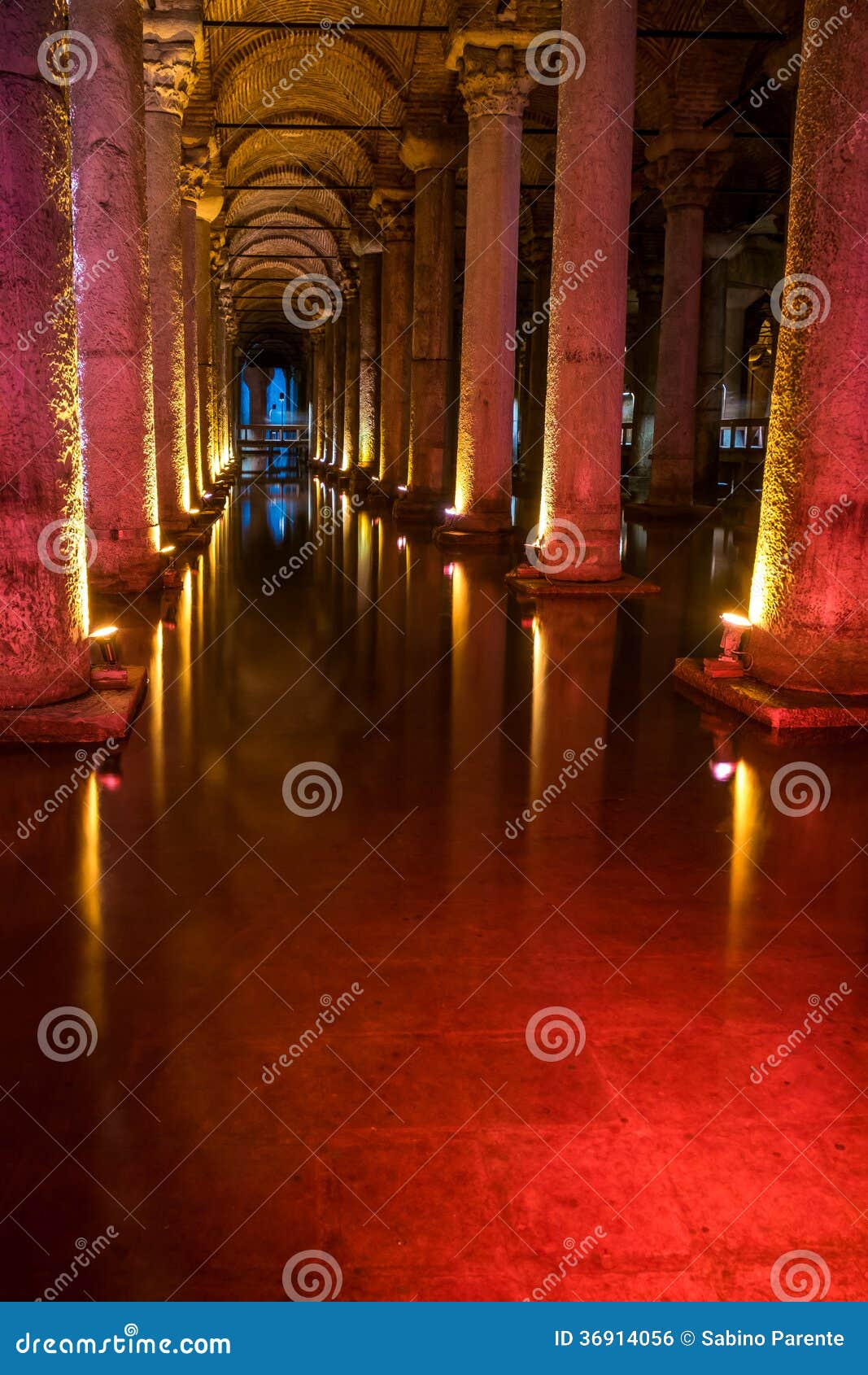 Basilica cistern, Istanbul stock photo. Image of travel - 36914056