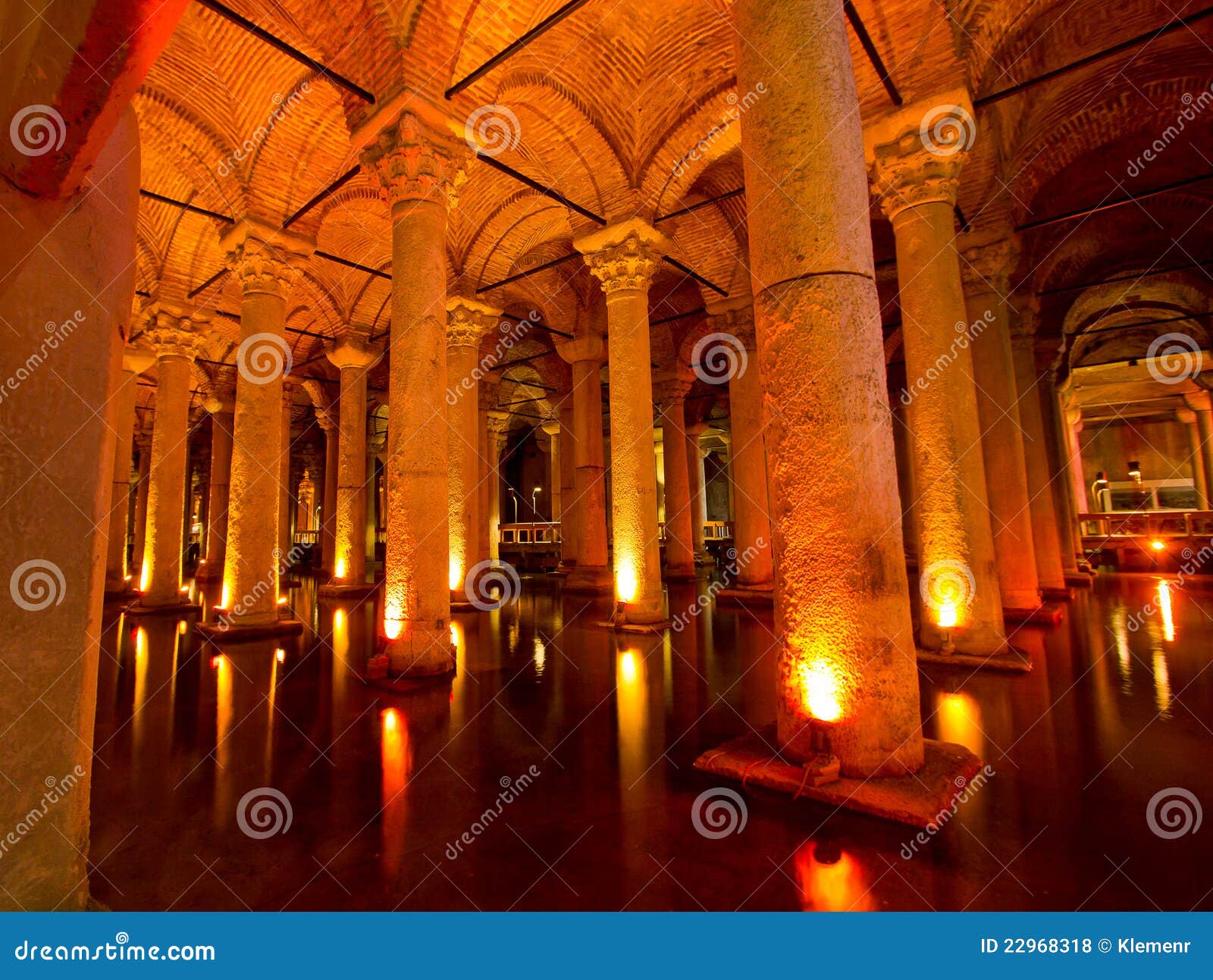 Basilica Cistern Istanbul, Turkey Stock Photo - Image of mirror ...