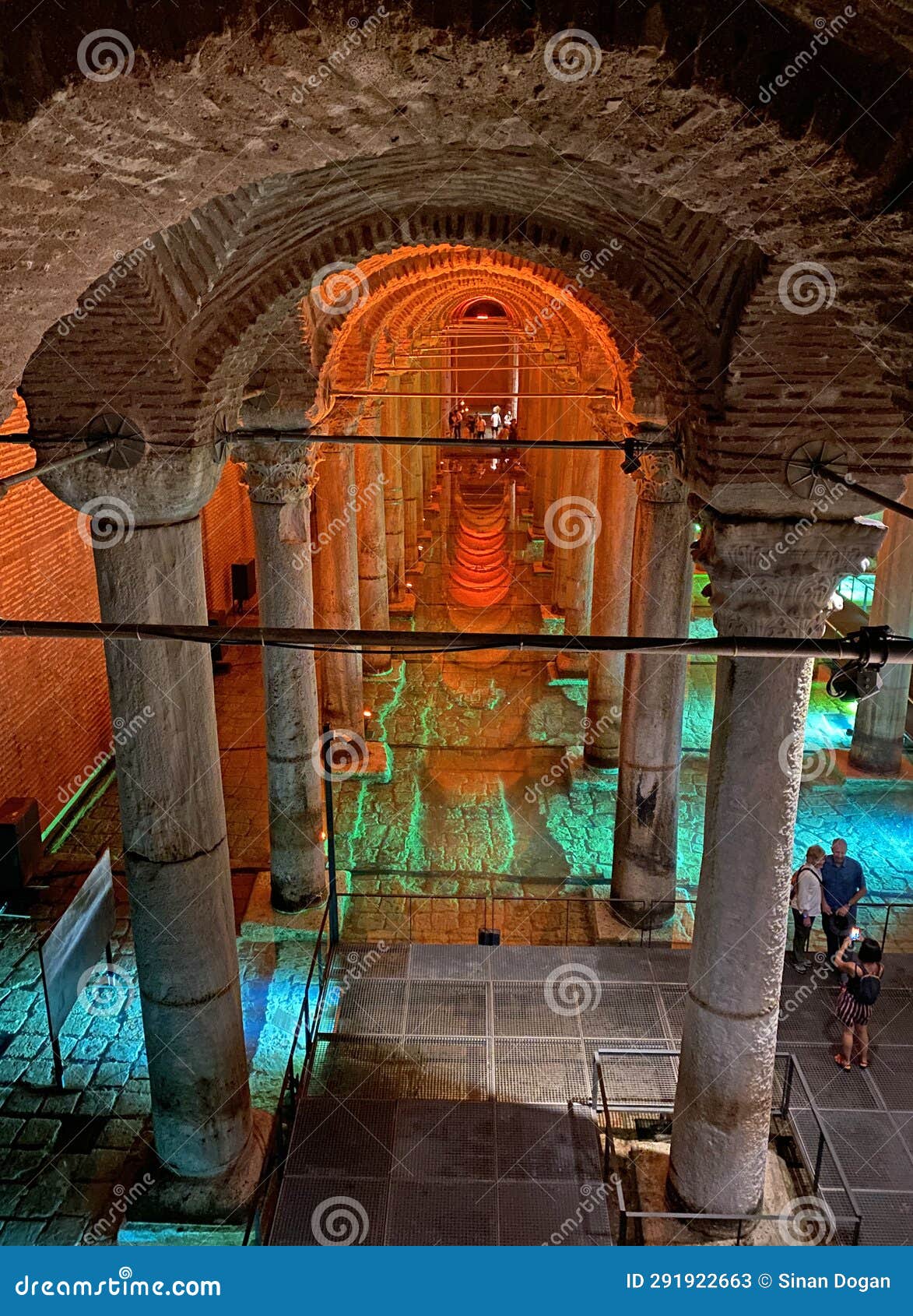 Basilica Cistern editorial stock photo. Image of light - 291922663