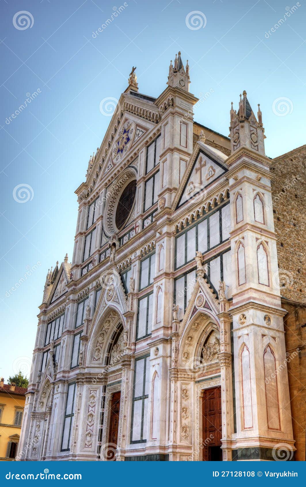 The Basilica Di Santa Croce Stock Photo - Image of building, landmark ...