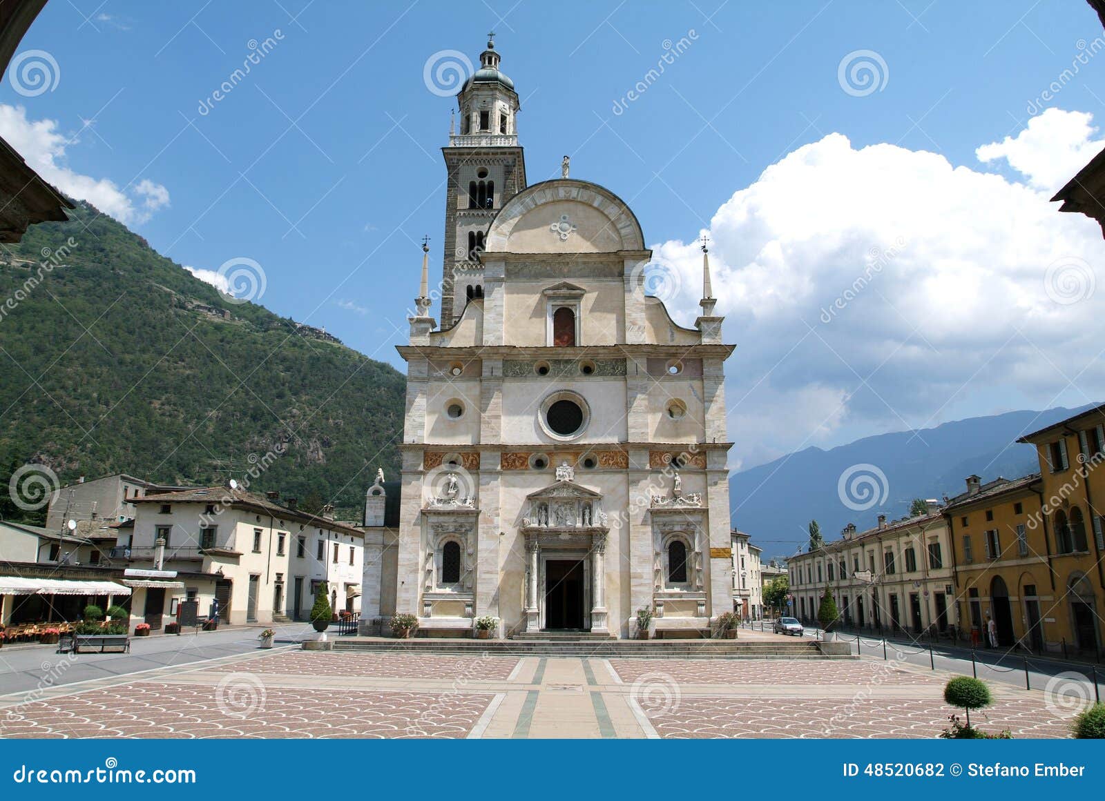 Basilica of Madonna at Tirano Stock Photo - Image of tirano, town: 48520682