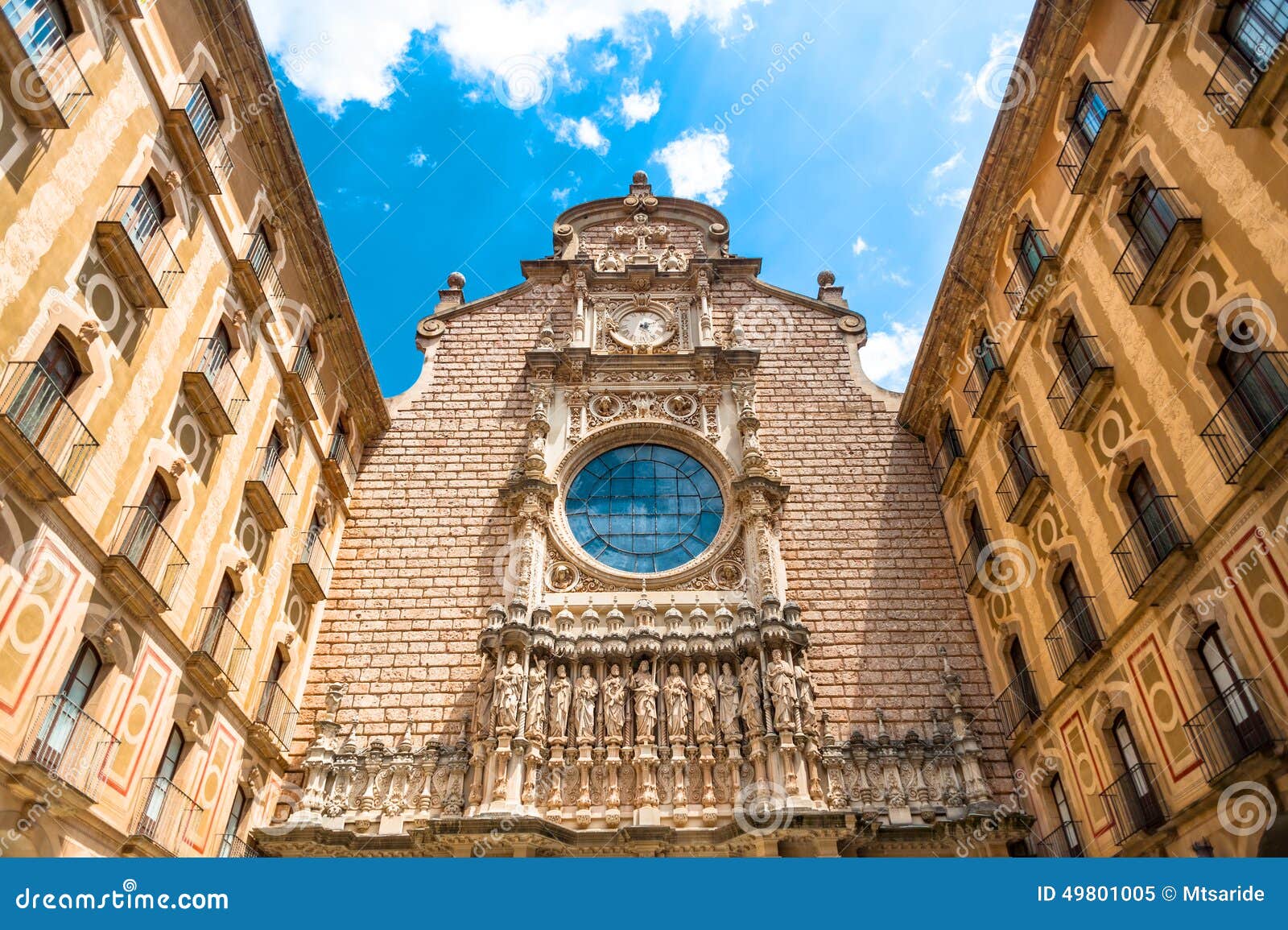 Basilica at Montserrat stock image. Image of catholic - 49801005