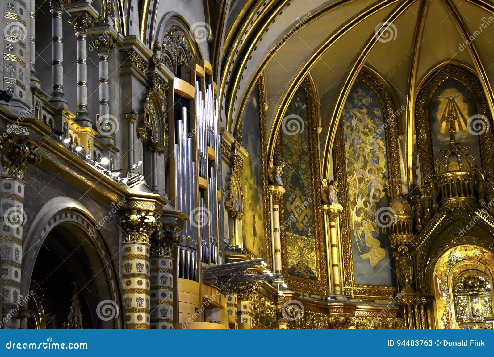 Basilica at Montserrat stock image. Image of montserrat - 94403763