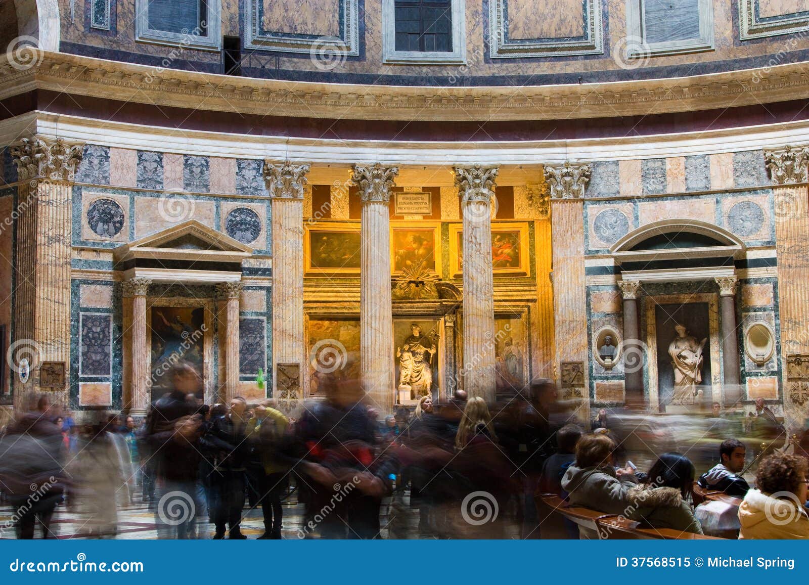 Basilica Pantheon Santa Maria, Rome. Editorial Image - Image of antique ...