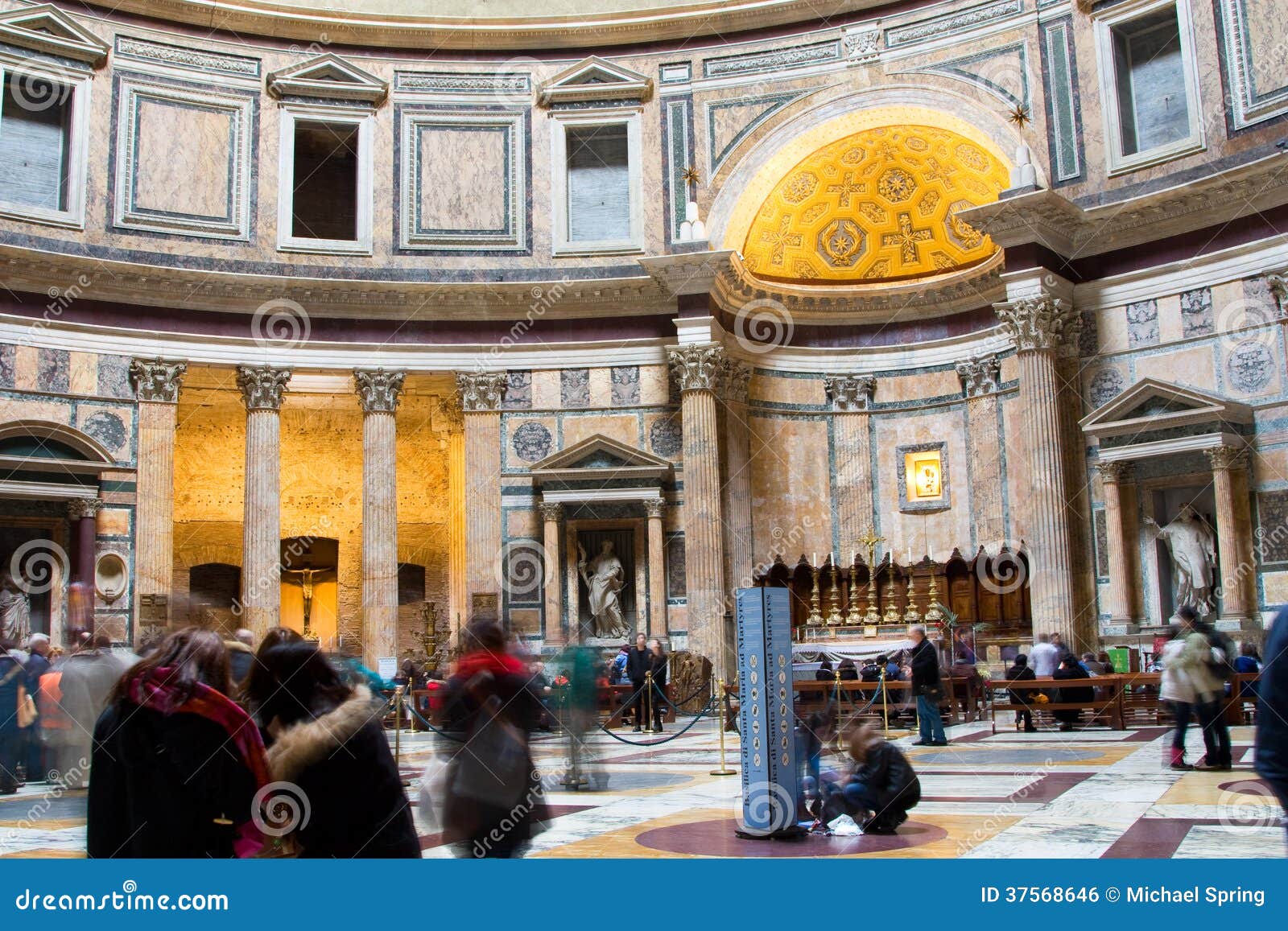 Basilica Pantheon Santa Maria, Rome. Editorial Photo - Image of ancient ...