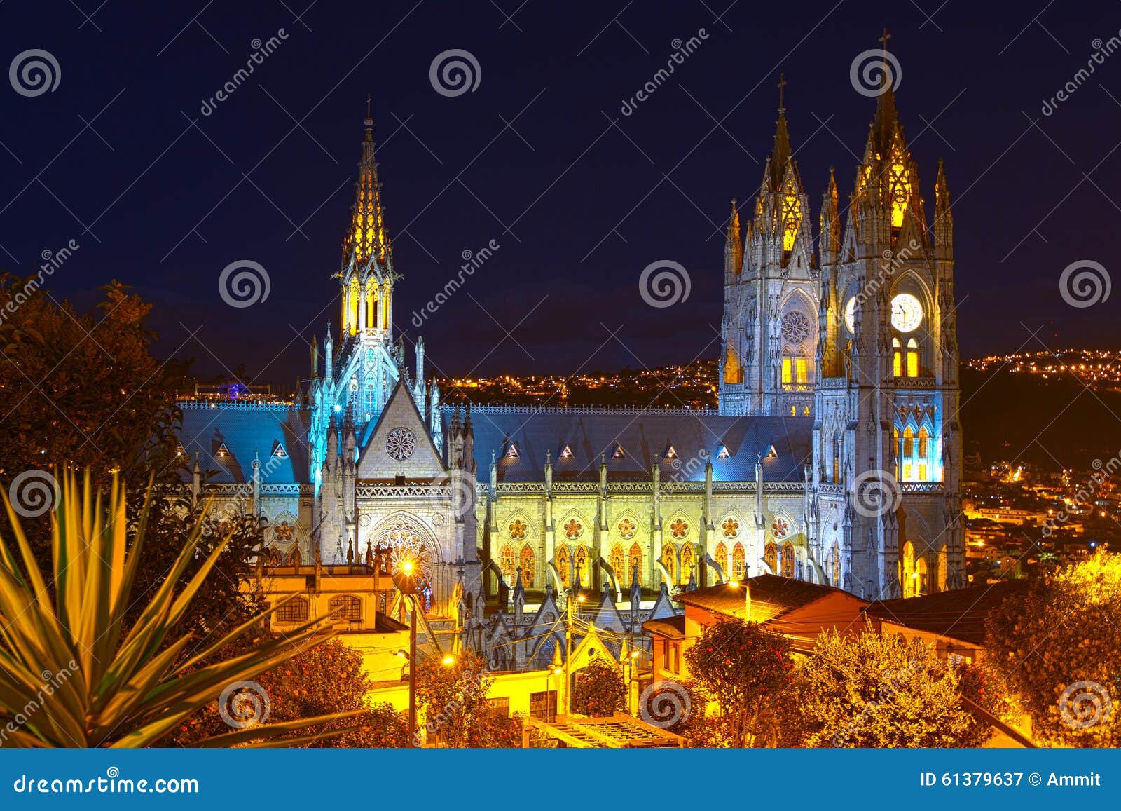Basilica in Quito stock image. Image of basilica, capital - 61379637
