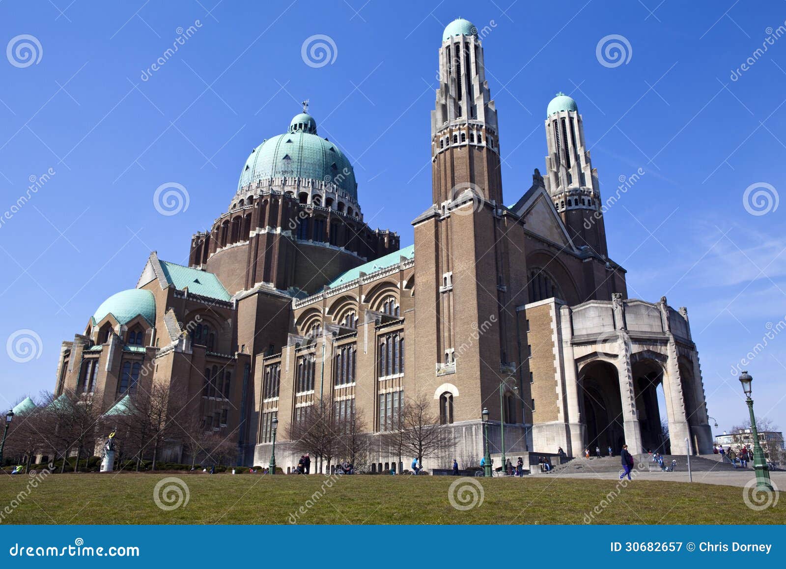 Basilica of the Sacred Heart in Brussels Stock Image - Image of ...