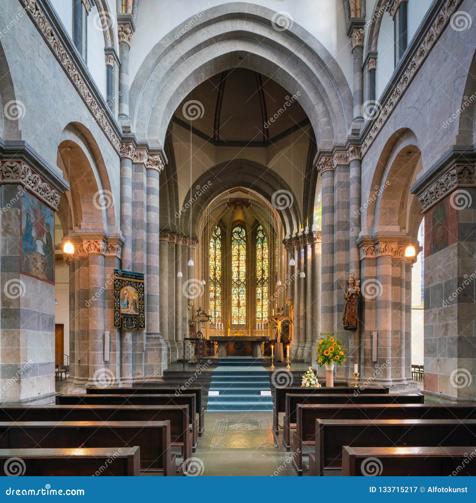 Basilica Saint Andreas, Cologne, Germany Editorial Photography - Image ...