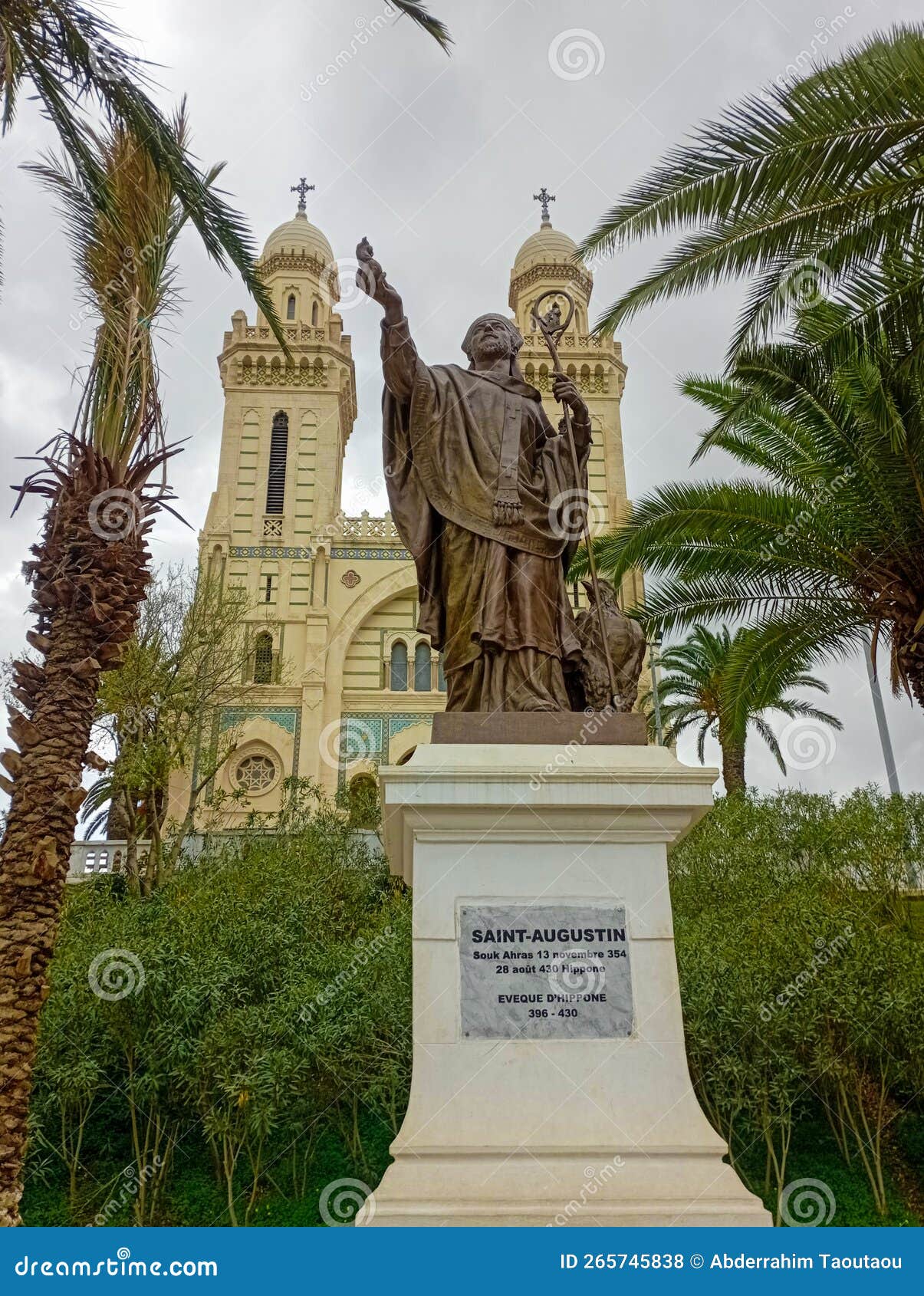 Basilica of Saint Augustine in Annaba Algeria Stock Photo - Image of ...