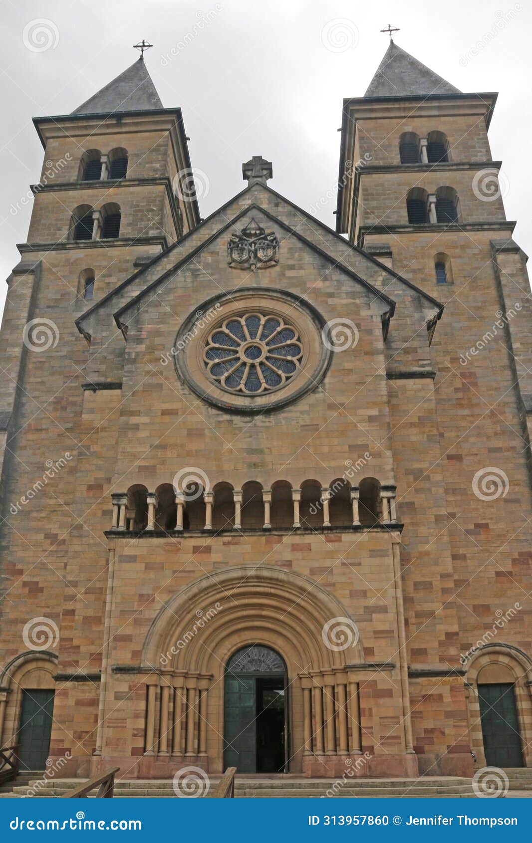 Basilica of Saint Willibrord in Echternach in Luxembourg Stock Photo ...