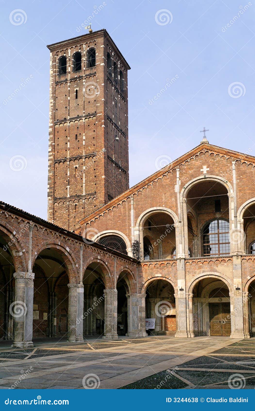Basilica of Sant Ambrogio stock photo. Image of ambrogio - 3244638