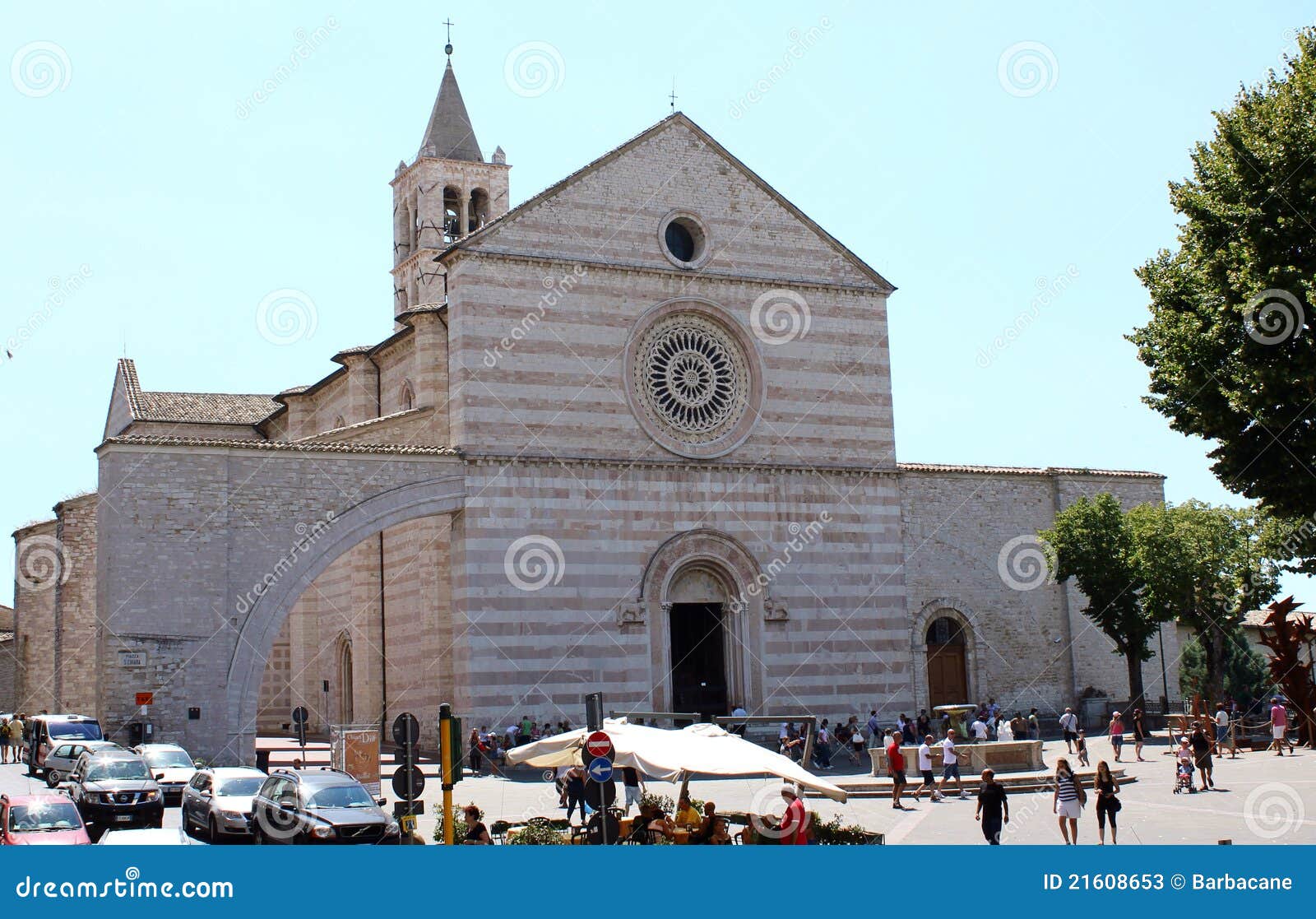 Basilica of Santa Chiara editorial stock photo. Image of italy - 21608653