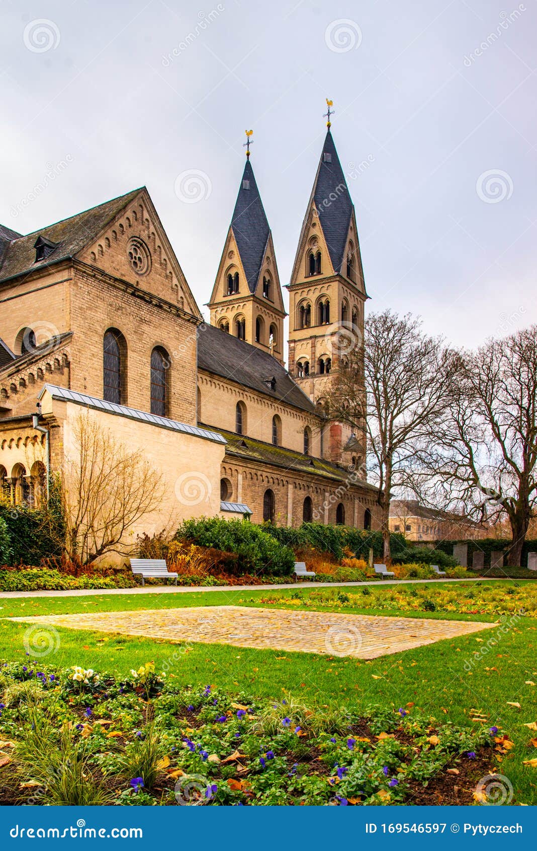 The Basilica Of St. Castor In Koblenz, Germany Royalty-Free Stock ...