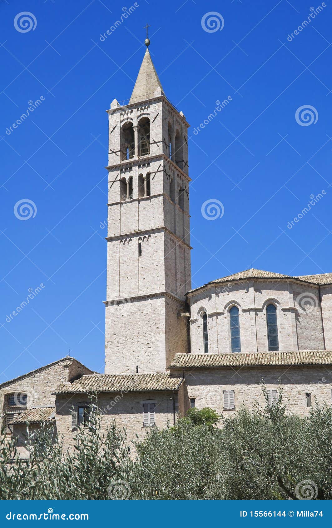 Basilica of St. Chiara stock photo. Image of facing, oldtown - 15566144
