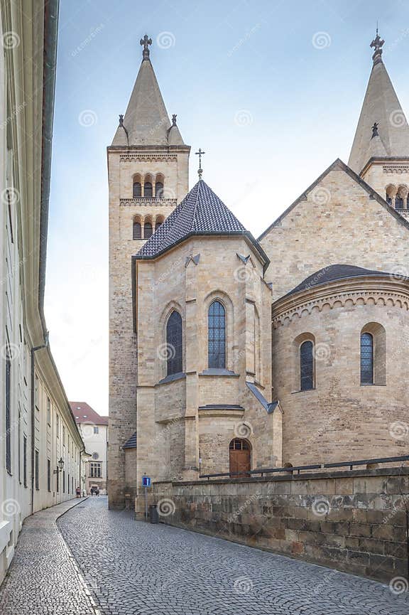 Basilica of St. George within the Prague Castle Complex Stock Image ... Basilica of St. George within the Prague Castle Complex Stock Image ...