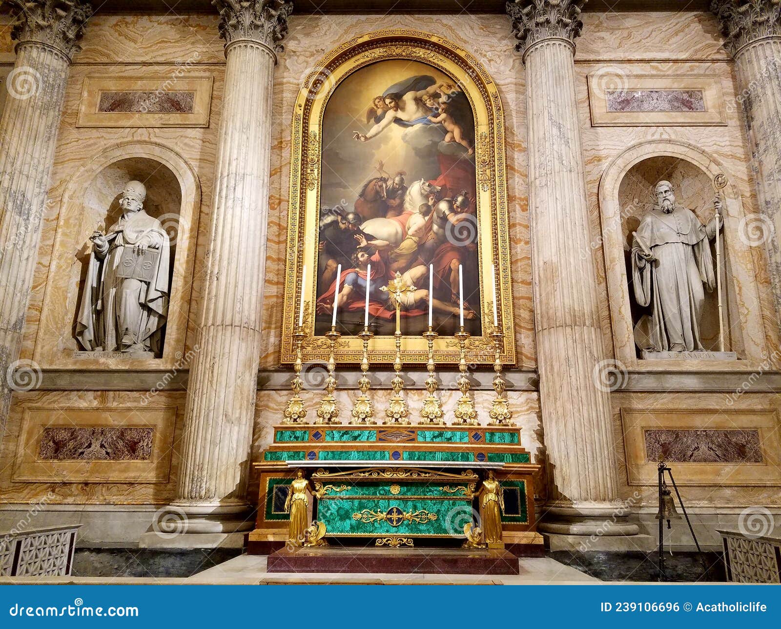 Basilica of St. Paul Outside the Walls in Rome Stock Photo - Image of ...