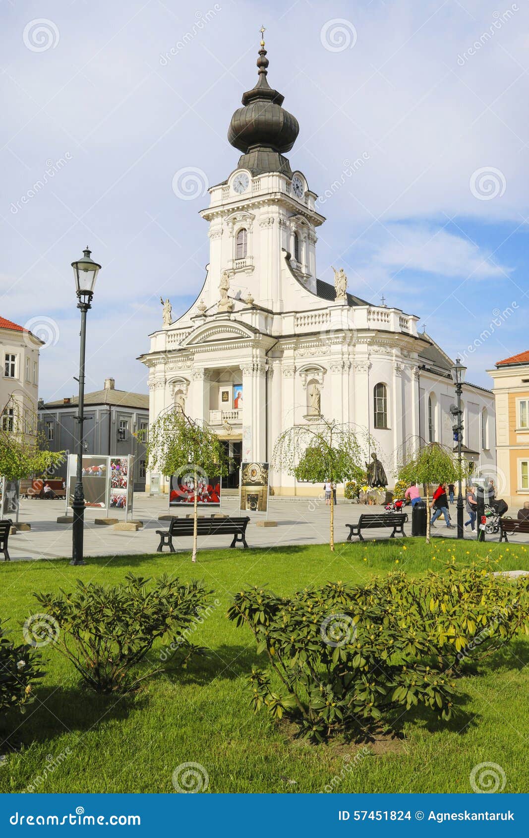 Basilica in Wadowice, Poland. Editorial Stock Image - Image of europe ...