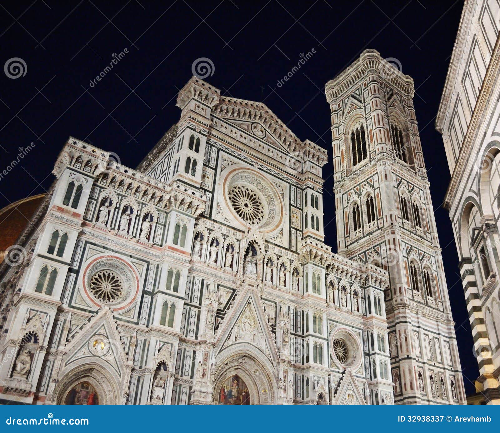Basilika Der Heiliger Maria Der Blume, Florenz Stockbild - Bild von ...