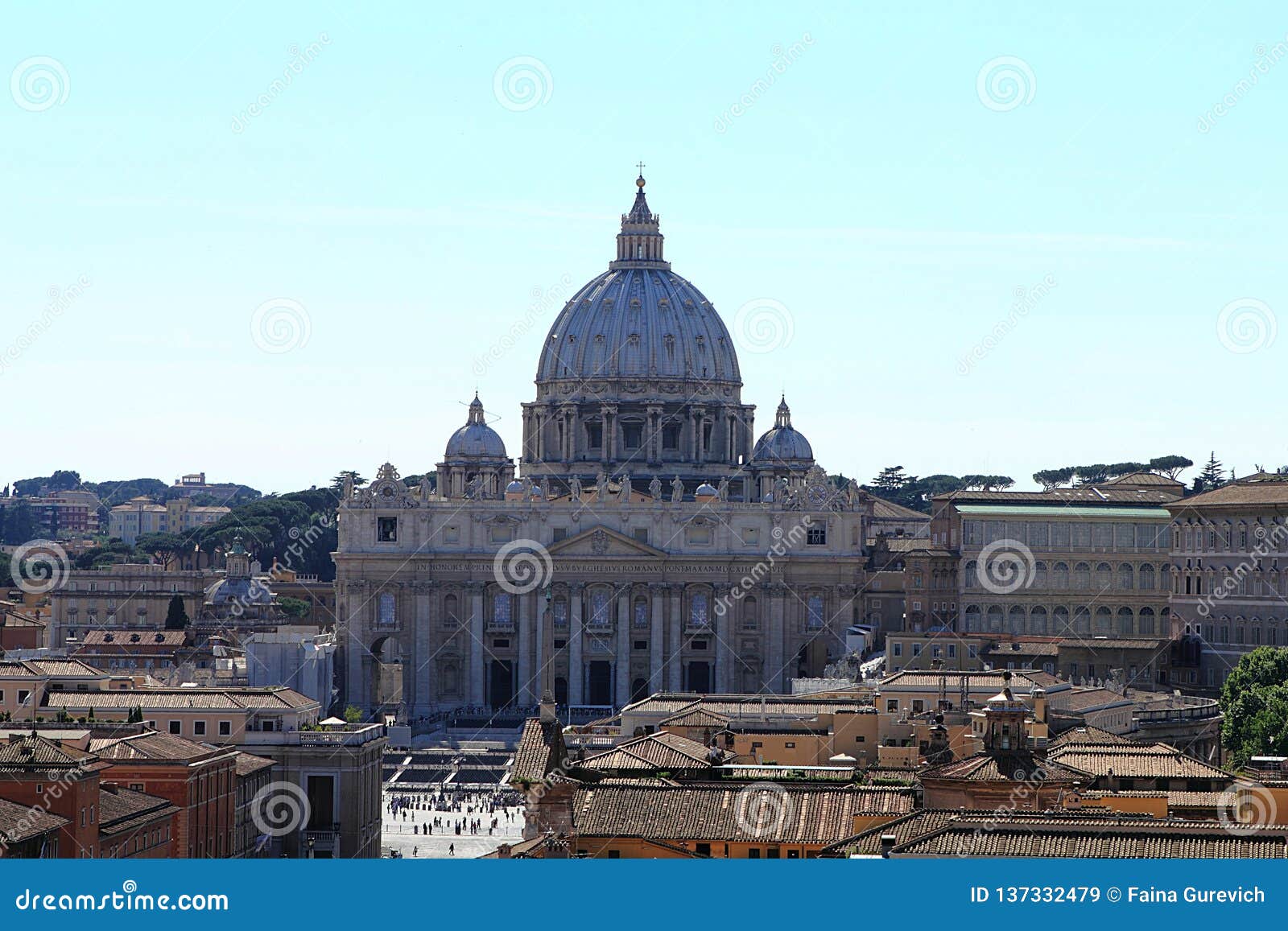 Basilika Von St Peter in Vatikan Stockbild - Bild von renaissance ...