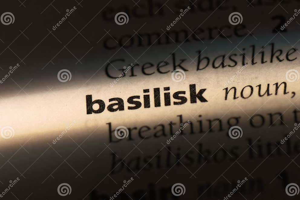Basilisk stock photo. Image of paper, writing, closeup - 114410938