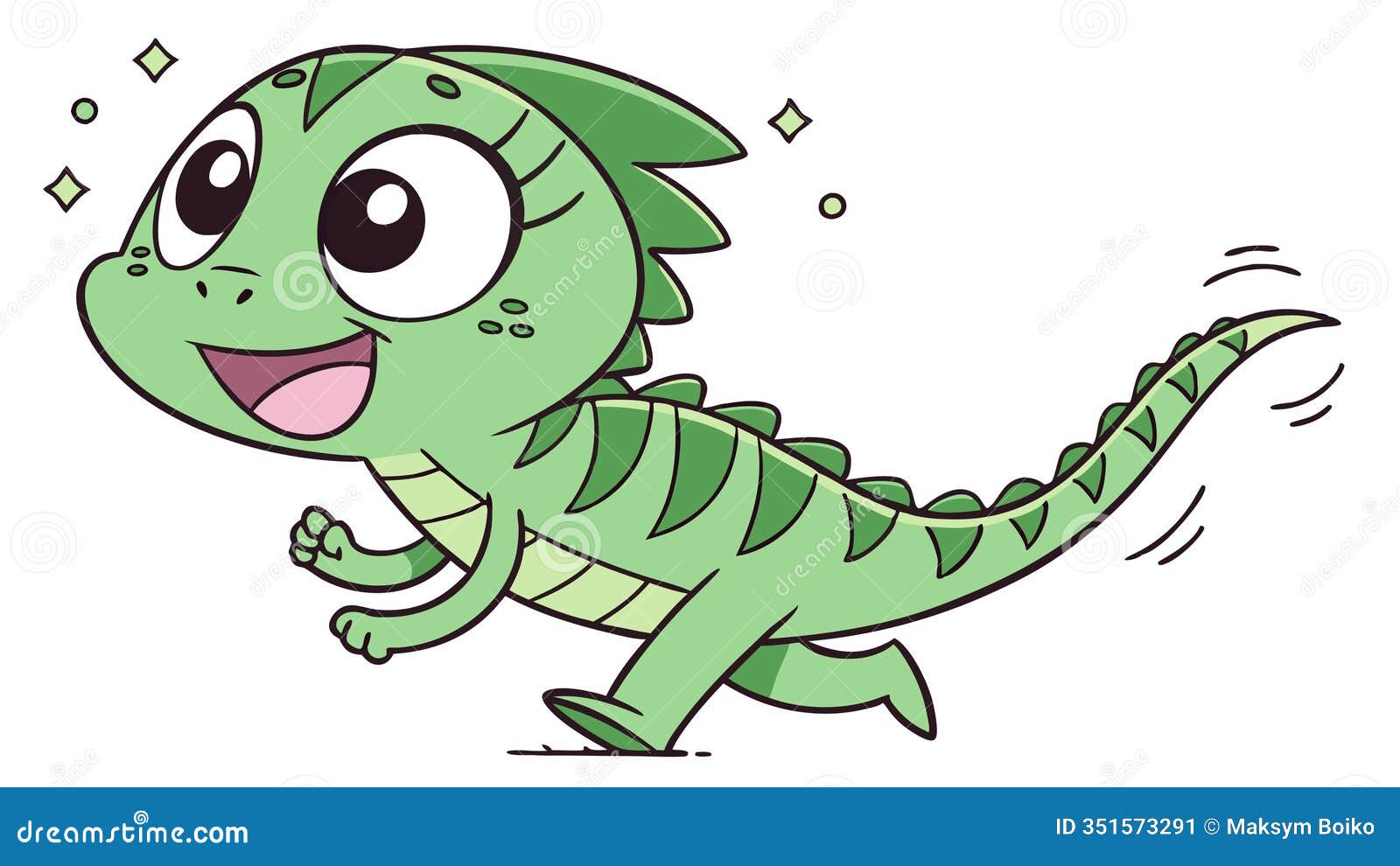 Basilisk Lizard Confused Laughs Office Vector Stock Vector ...
