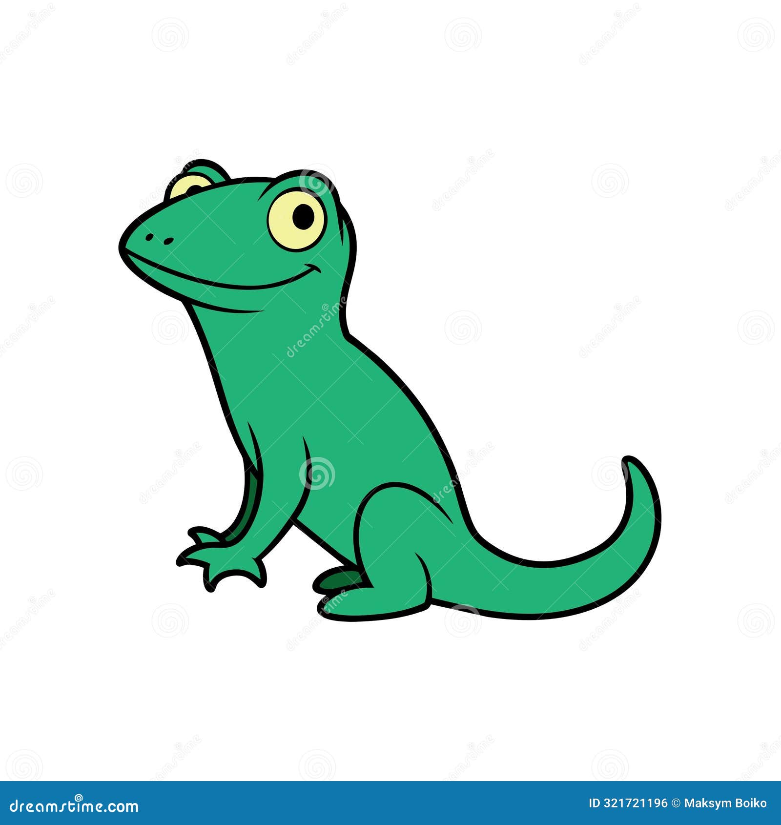 Basilisk Lizard Sits Icon Vector Illustration Stock Vector ...