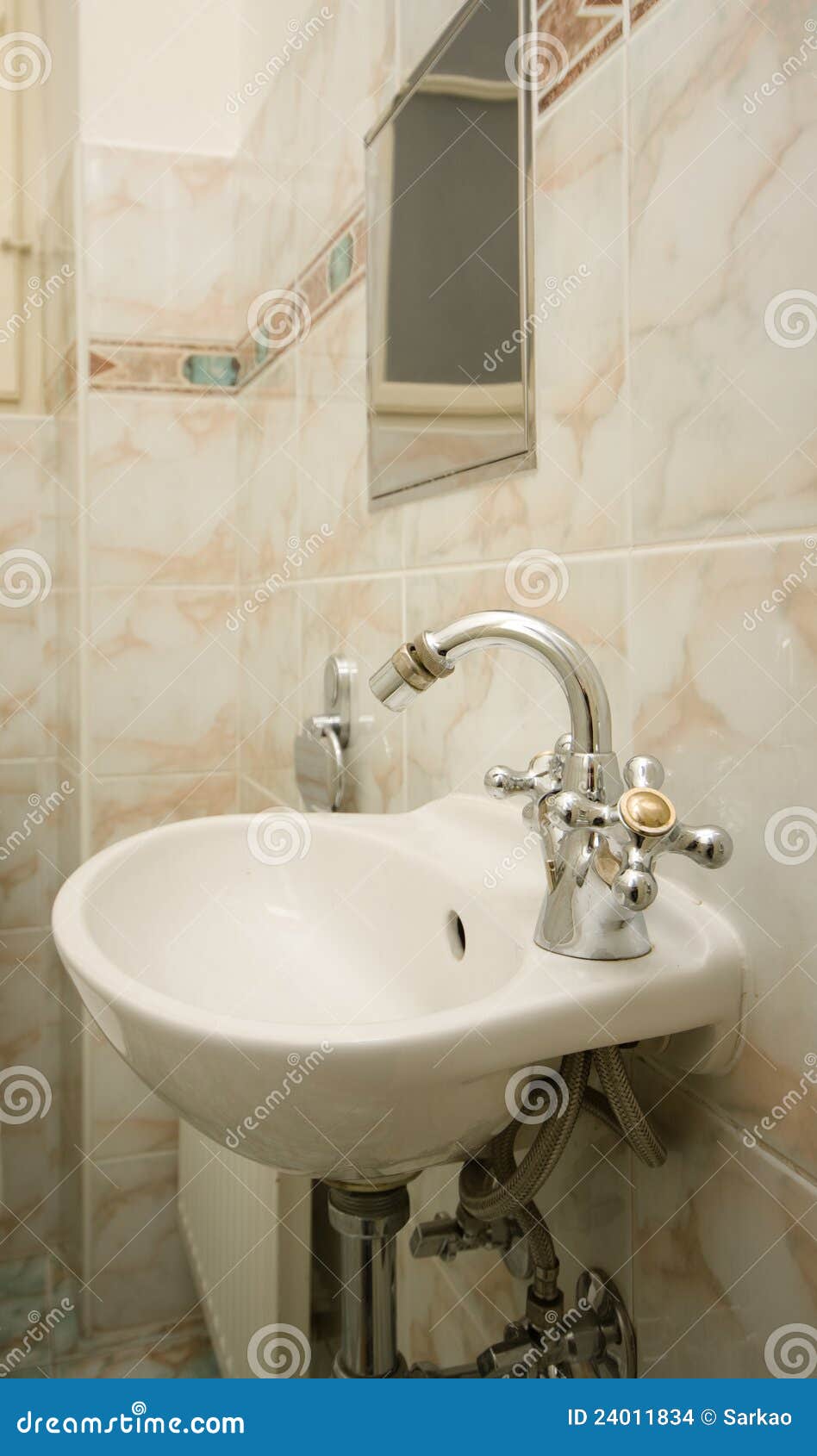 Basin stock photo. Image of water, taps, tilled, metal - 24011834