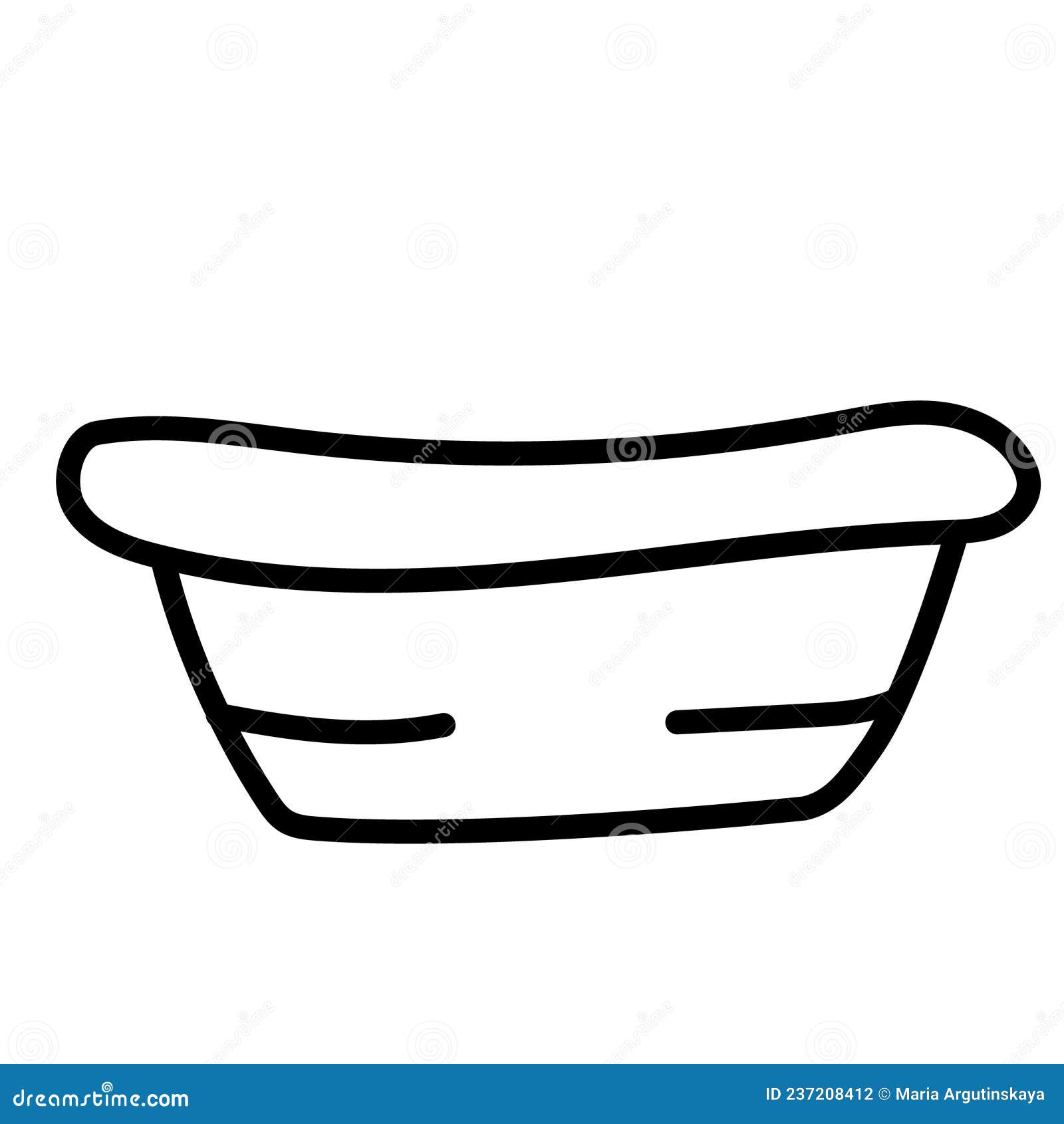 Basin, Bath. Vector Hand Drawn Doodle Style Element Stock Illustration ...