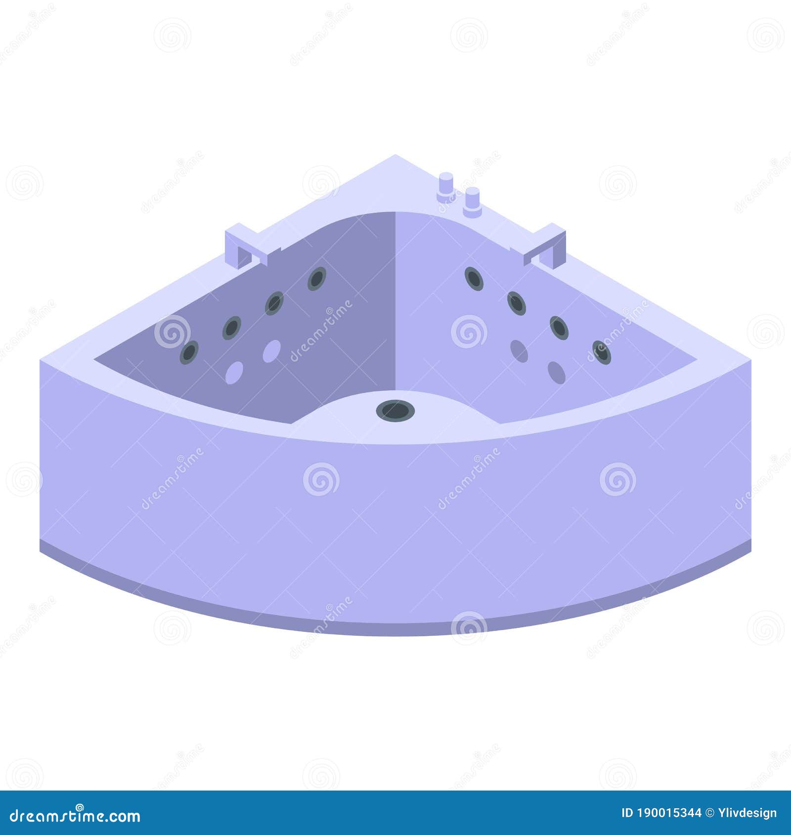 Basin Jacuzzi Icon, Isometric Style Stock Vector - Illustration of ...