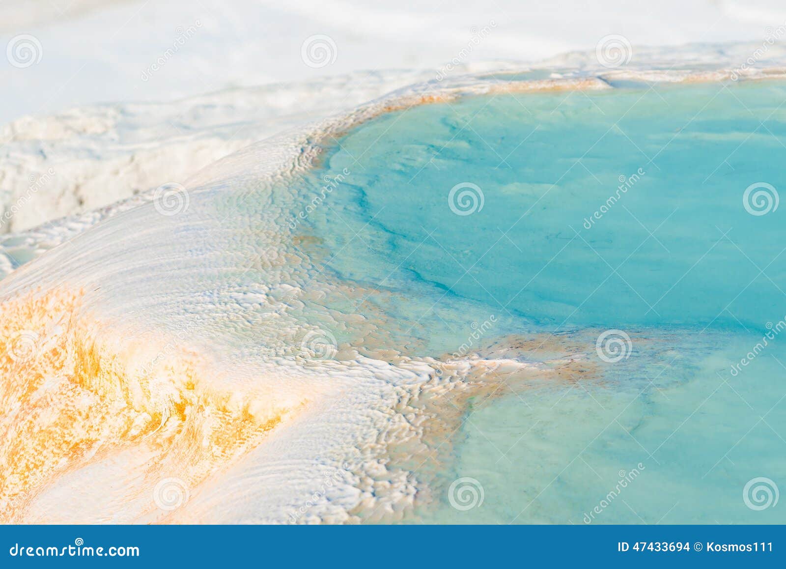 Basins of Pamukkale Closeup Stock Photo - Image of hill, nature: 47433694