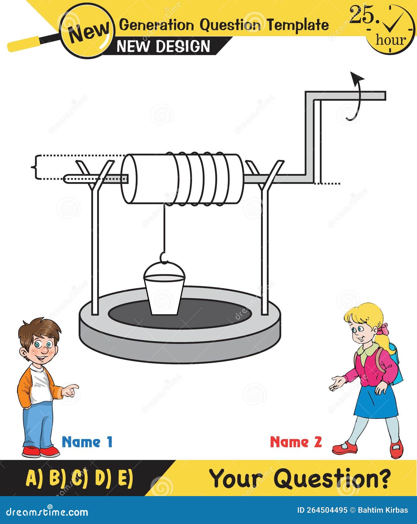 Physics, Well, Simple Machines, Next Generation Question Template Stock ...