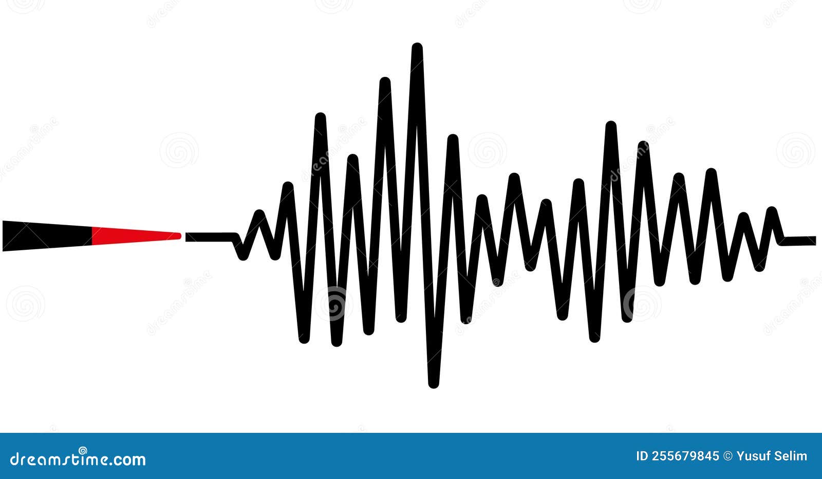 Earthquake Background. Seismogram For Seismic Measurement. Cartoon ...