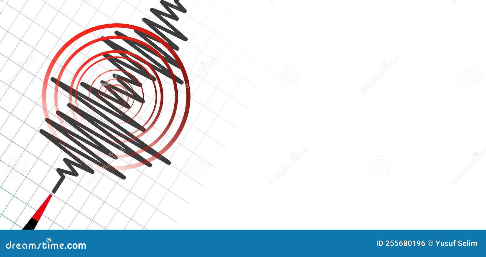 Earthquake Background. Seismogram For Seismic Measurement. Stock Photo ...