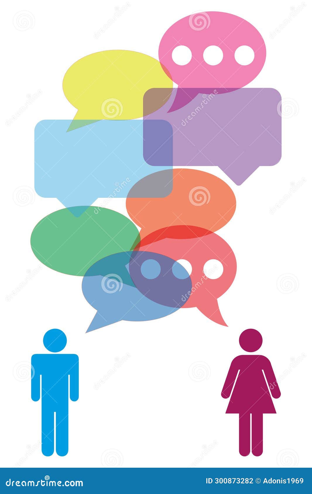 Concept of Engaging in Conversations on Various Topics Stock ...