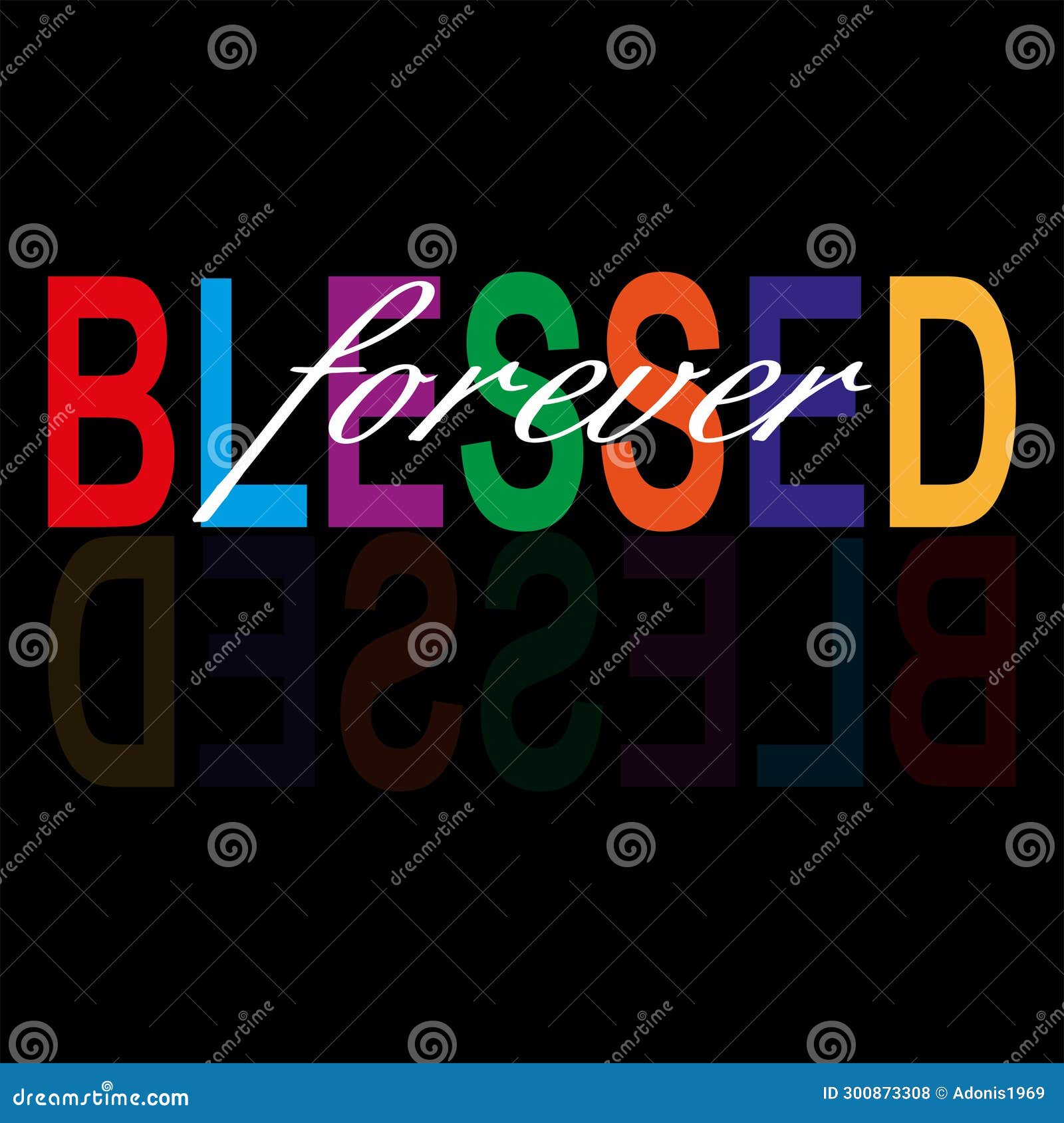 Forever Eternally And No Matter What, Vector. Minimalist Modern Poster ...